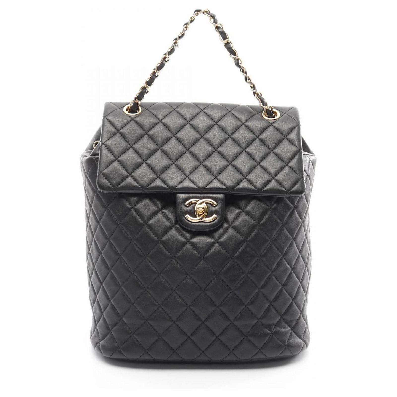 Chanel Urban Spirit Large Matelasse Rucksack Black Leather ref.2041971 ...