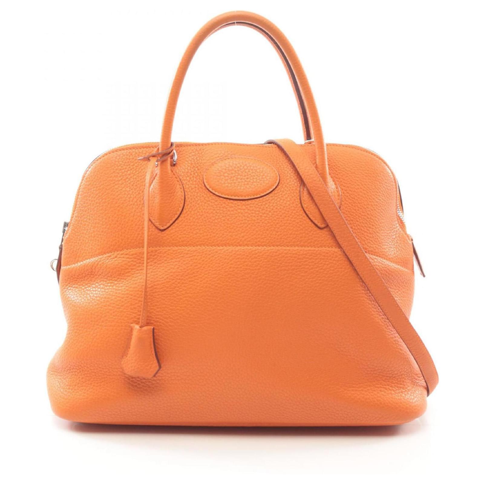 Hermès Hermes Bolide 35 Handbag Orange Leather ref.2043517 - Joli Closet