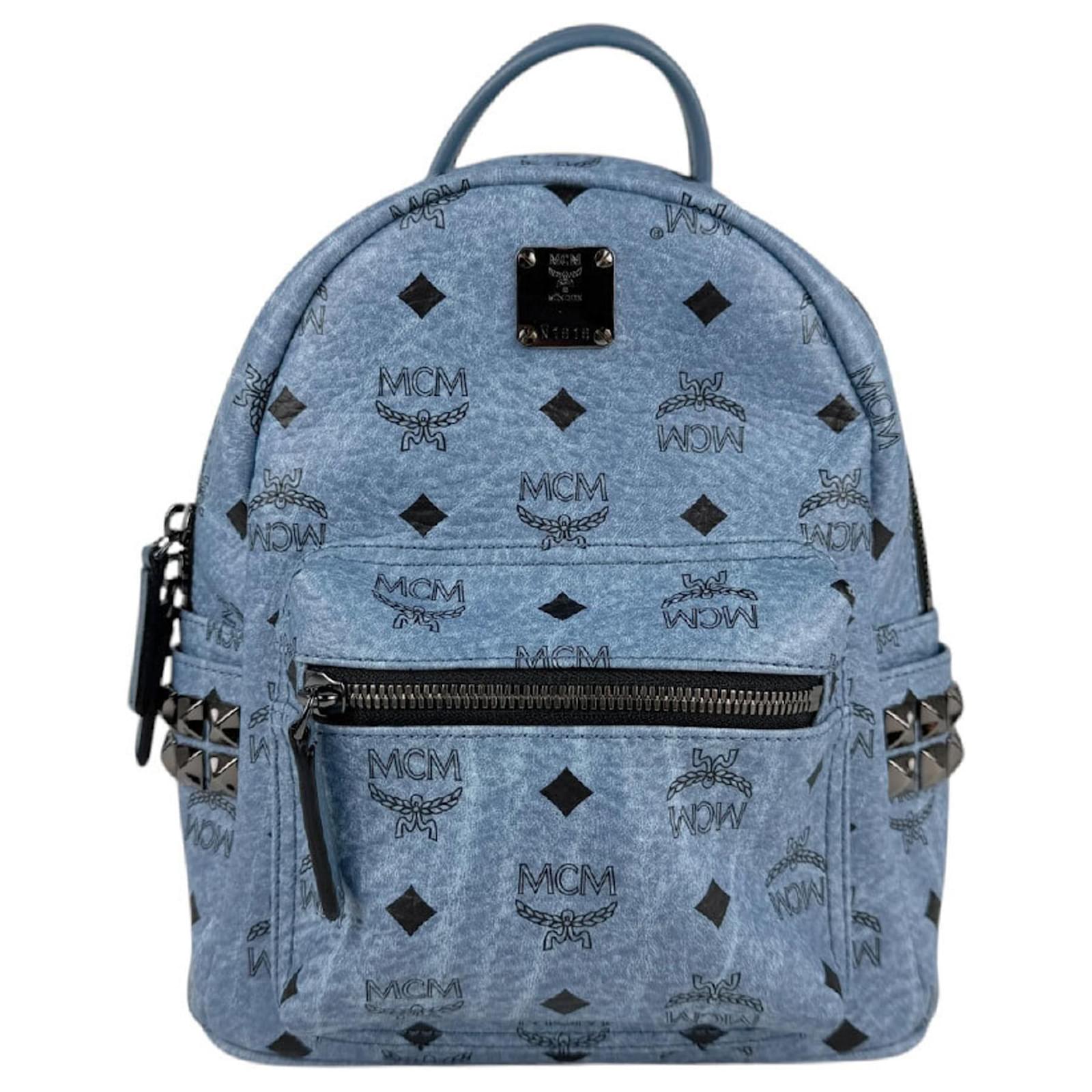 MCM Blue Leather Backpack ref.2044735 - Joli Closet