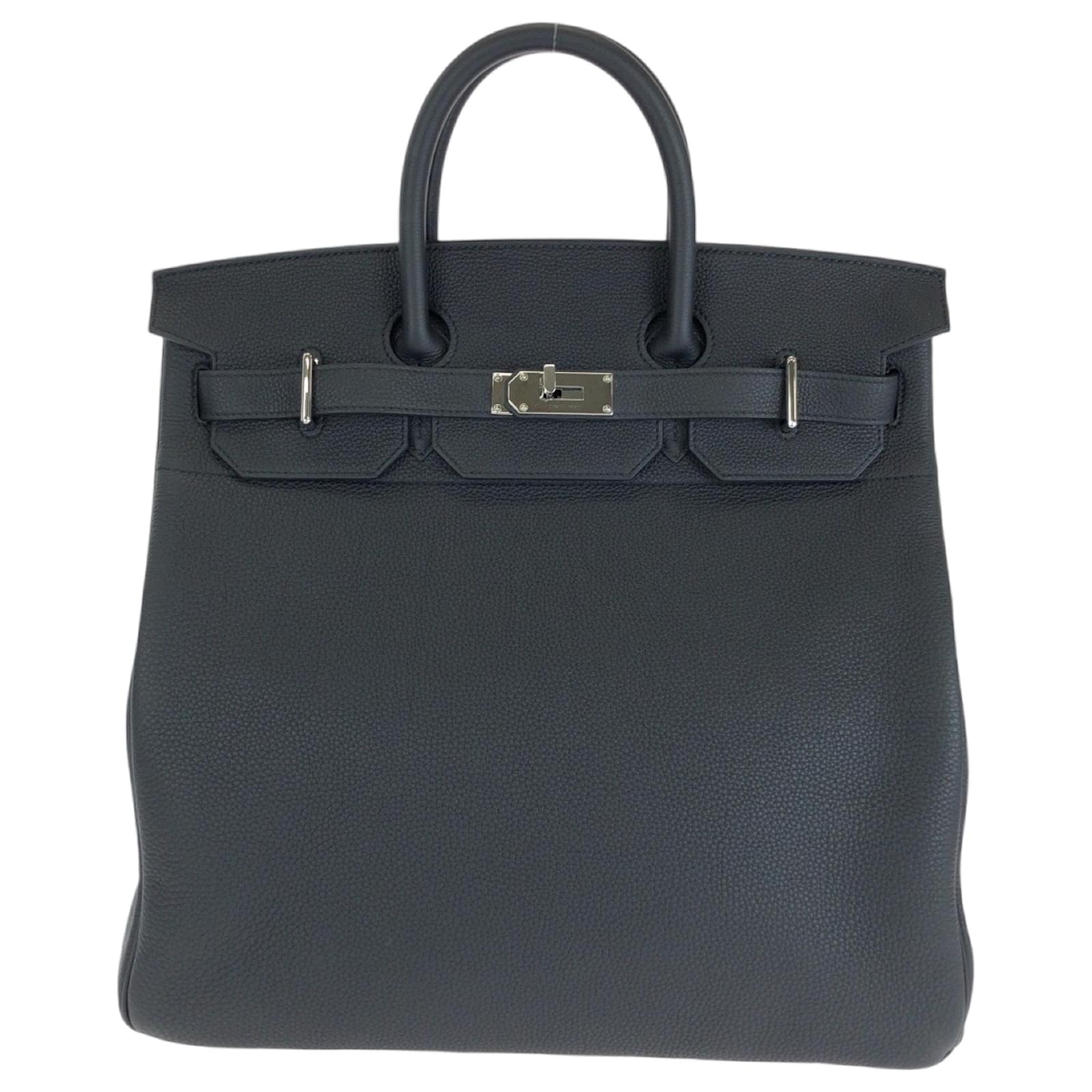 Hermès Hermes Togo Leather Boston Bag Black ref.2047068 - Joli Closet