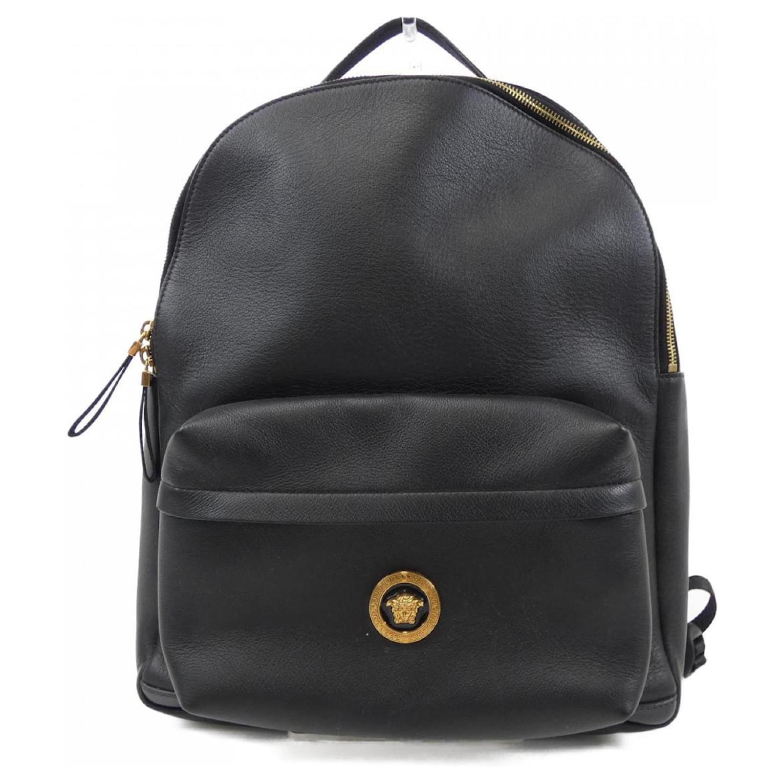 Versace Medusa Black Leather ref.2047366 - Joli Closet