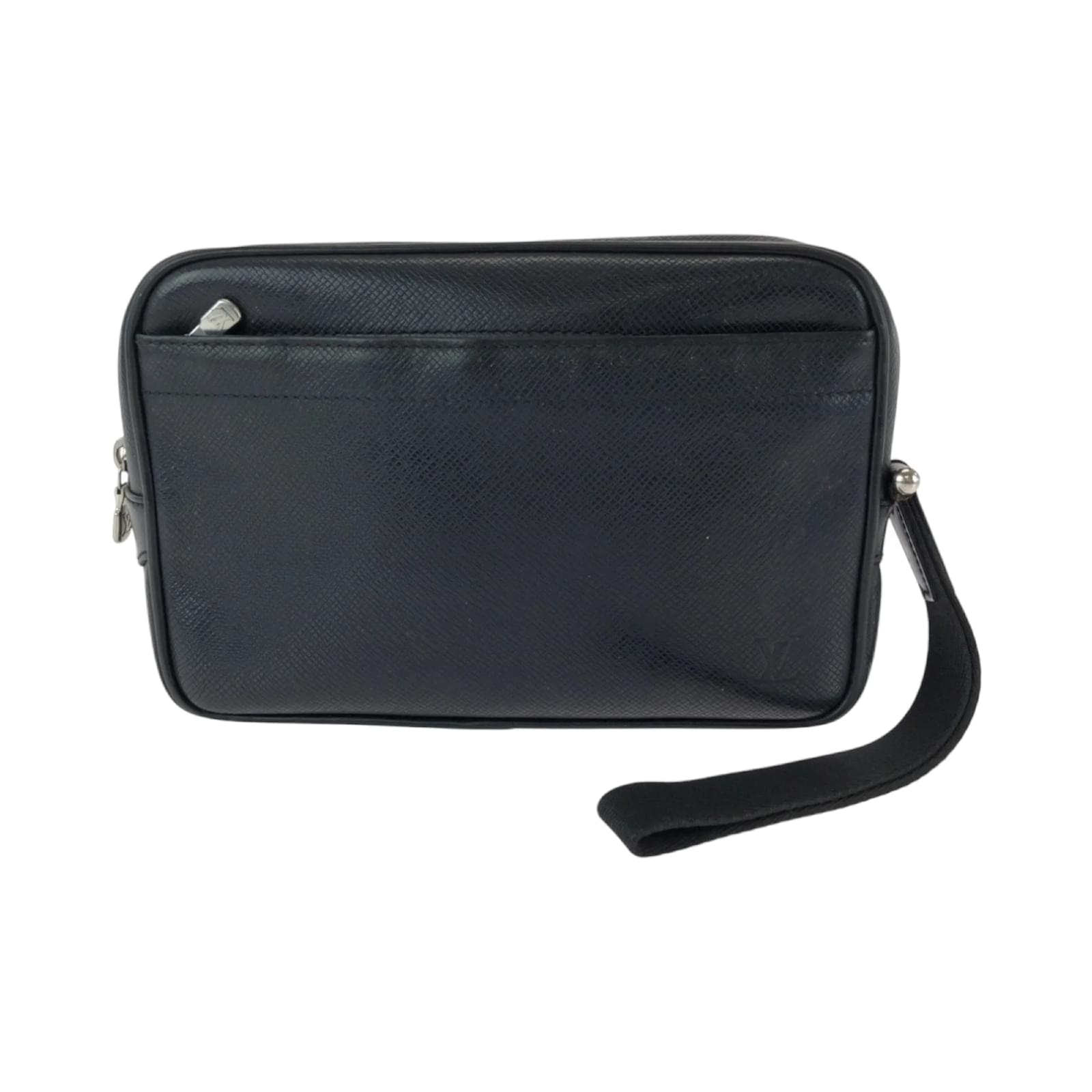 Louis Vuitton Taiga Karuga Clutch Bag Black Leather ref.2047724 - Joli ...