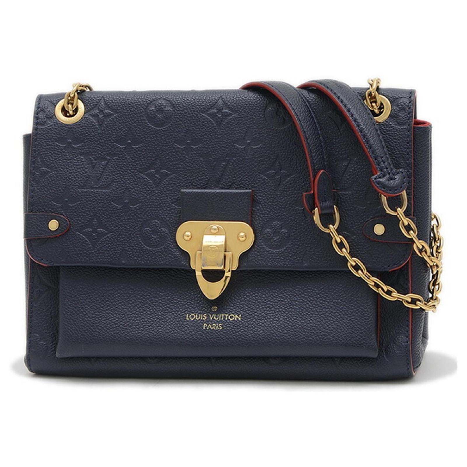 Louis Vuitton Monogram Empreinte Vavin PM Shoulder Bag Red Navy blue ...