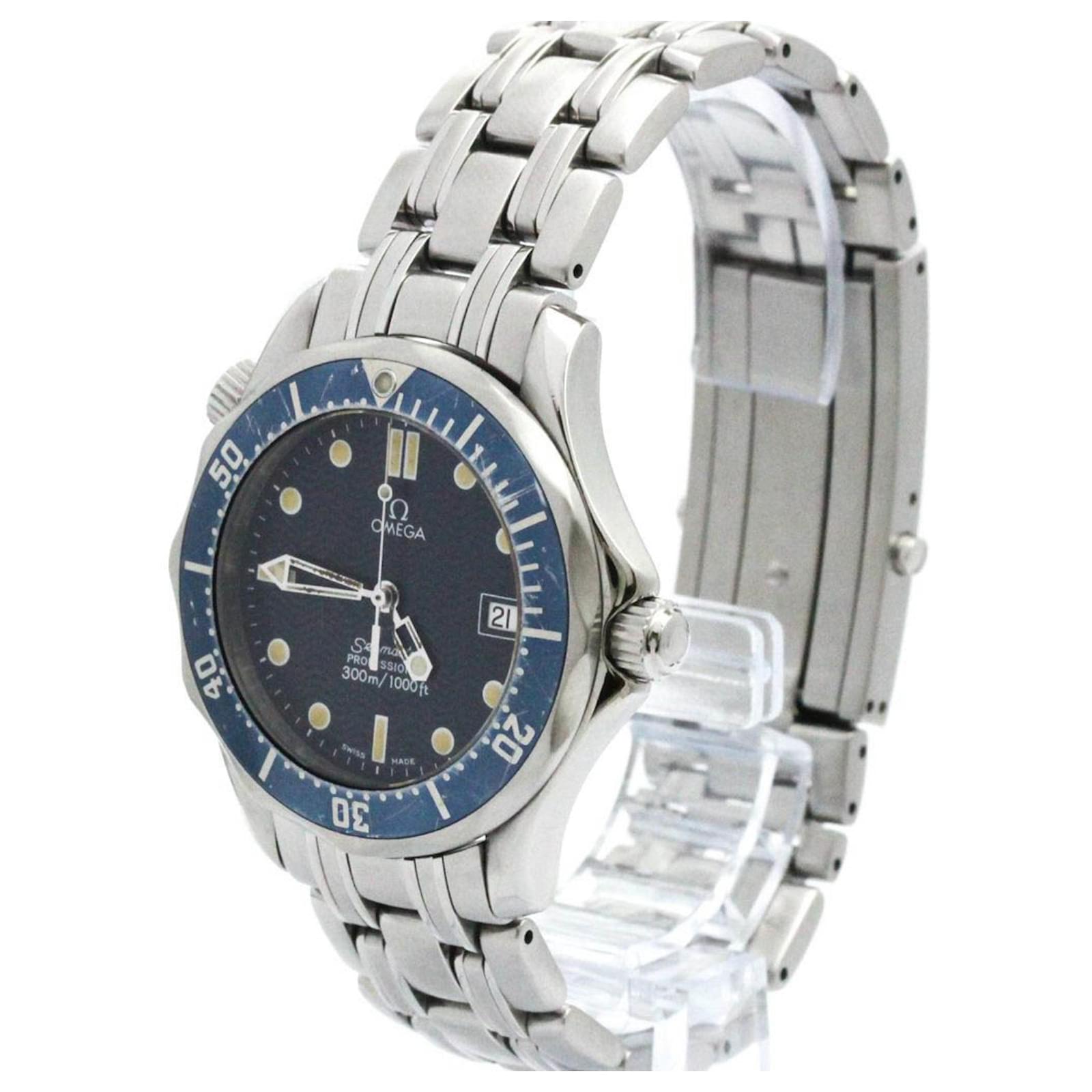 Omega Seamaster Navy blue Steel ref.2049773 - Joli Closet