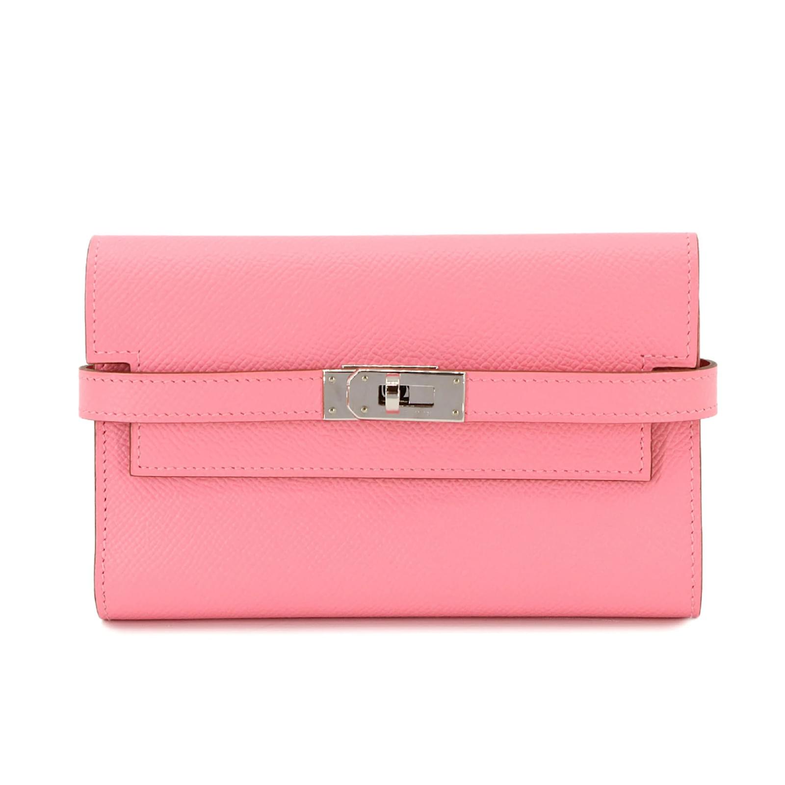 Hermès Hermes Kelly Wallet Medium Tri-fold in Rose Confetti Pink ...