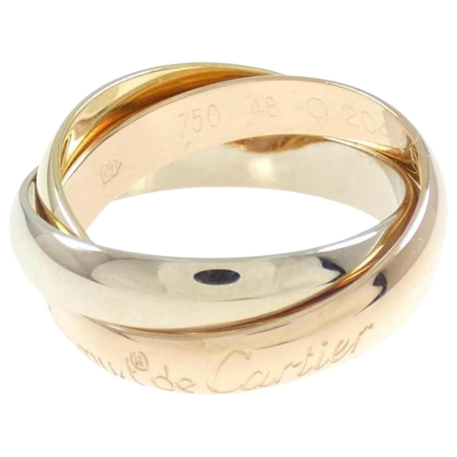 Cartier Trinity Golden White gold ref.JC2053682 (Sold) - Joli Closet