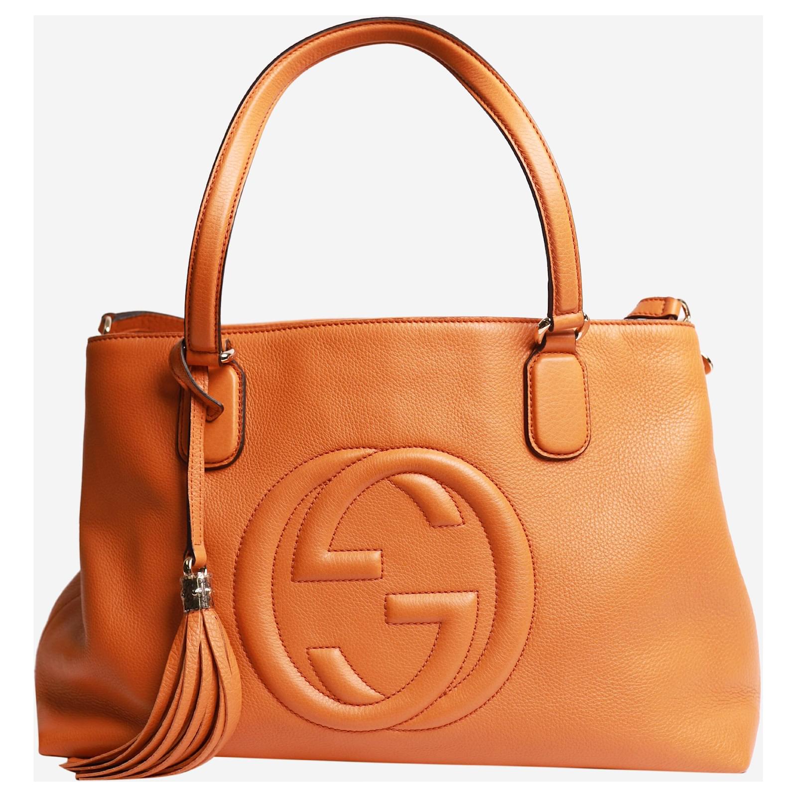 Gucci Orange Soho tote bag Leather ref.2054458 - Joli Closet