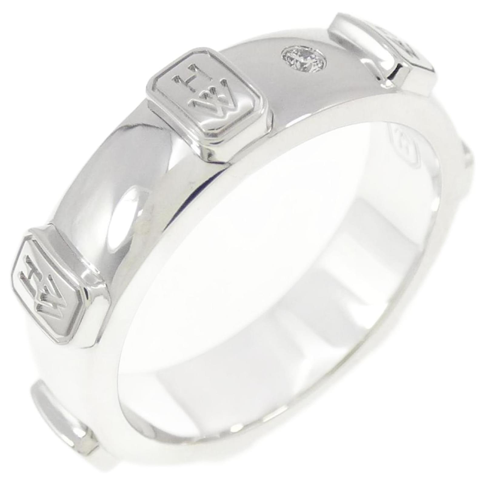 Harry Winston HW Logo Band Ring (Sold) - Joli Closet