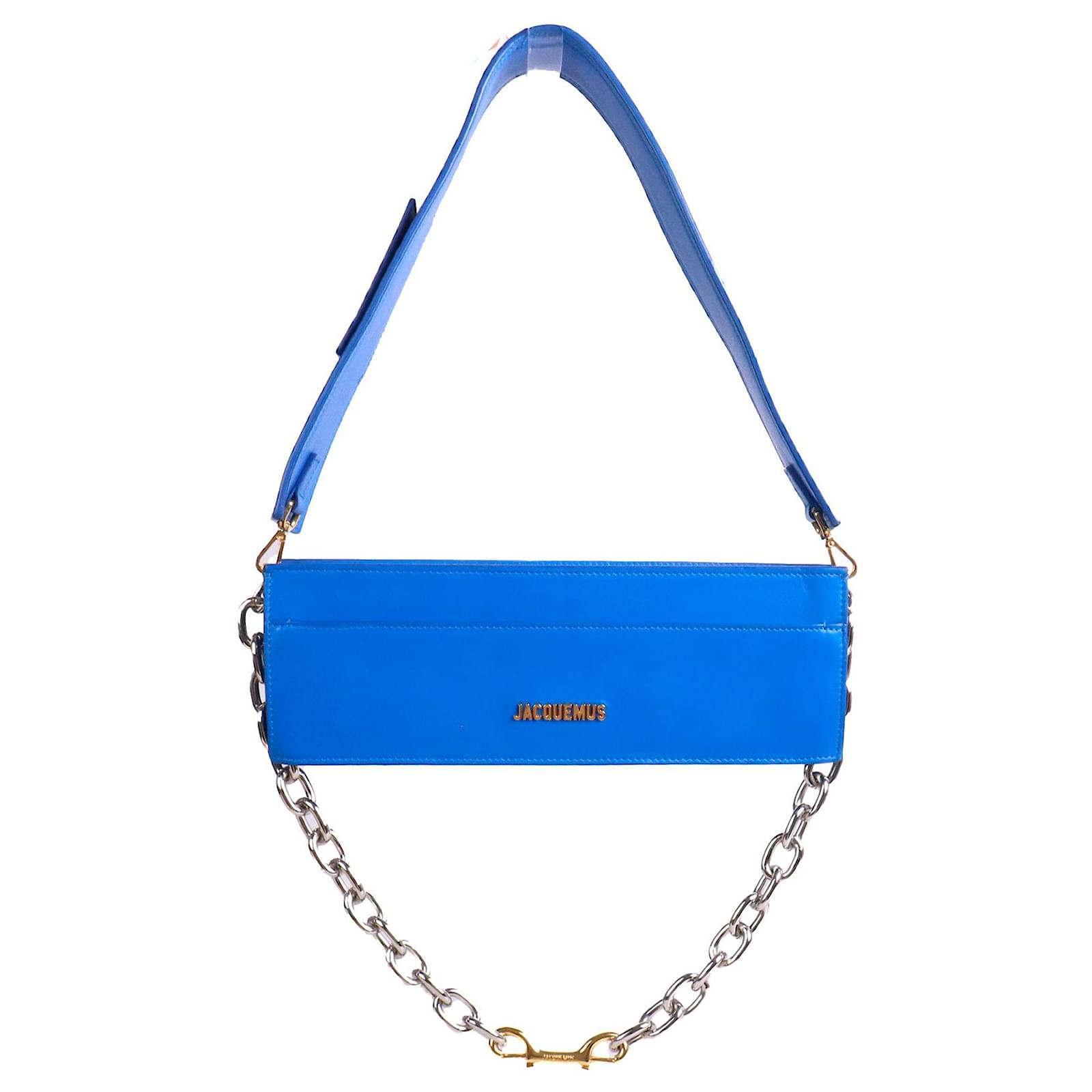 JACQUEMUS Handbags T. Leather Blue ref.2056945 - Joli Closet