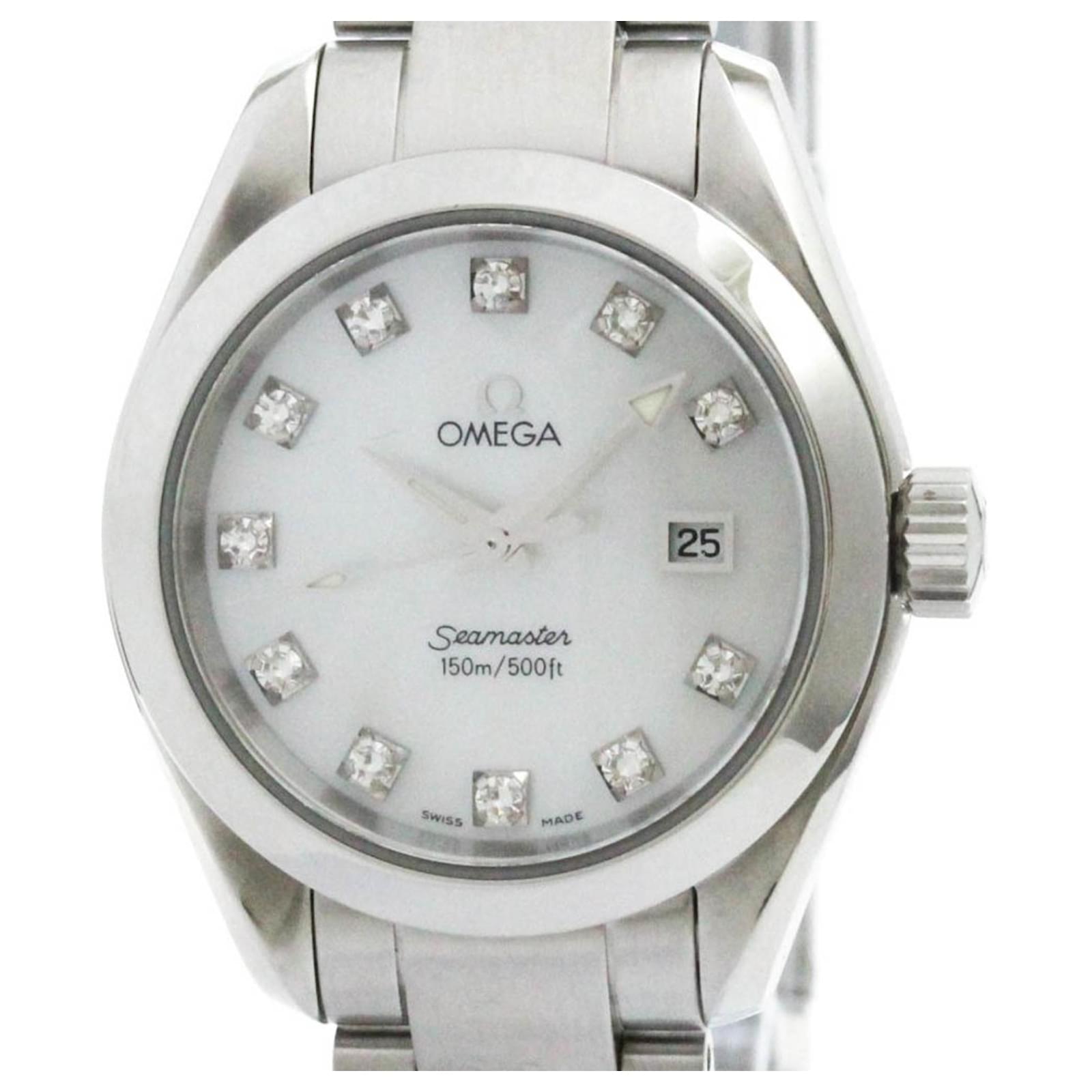 Omega Seamaster Aqua Terra Diamond MOP Dial Watch ref.2059317 - Joli Closet