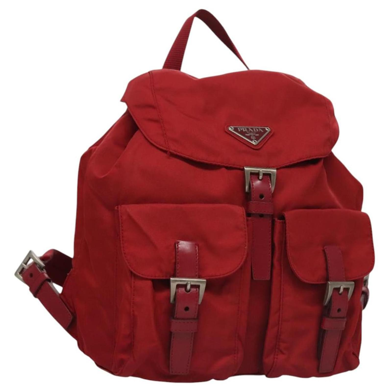 PRADA Backpack Nylon Red Auth BA105 ref.JC2061862 (Sold) - Joli Closet