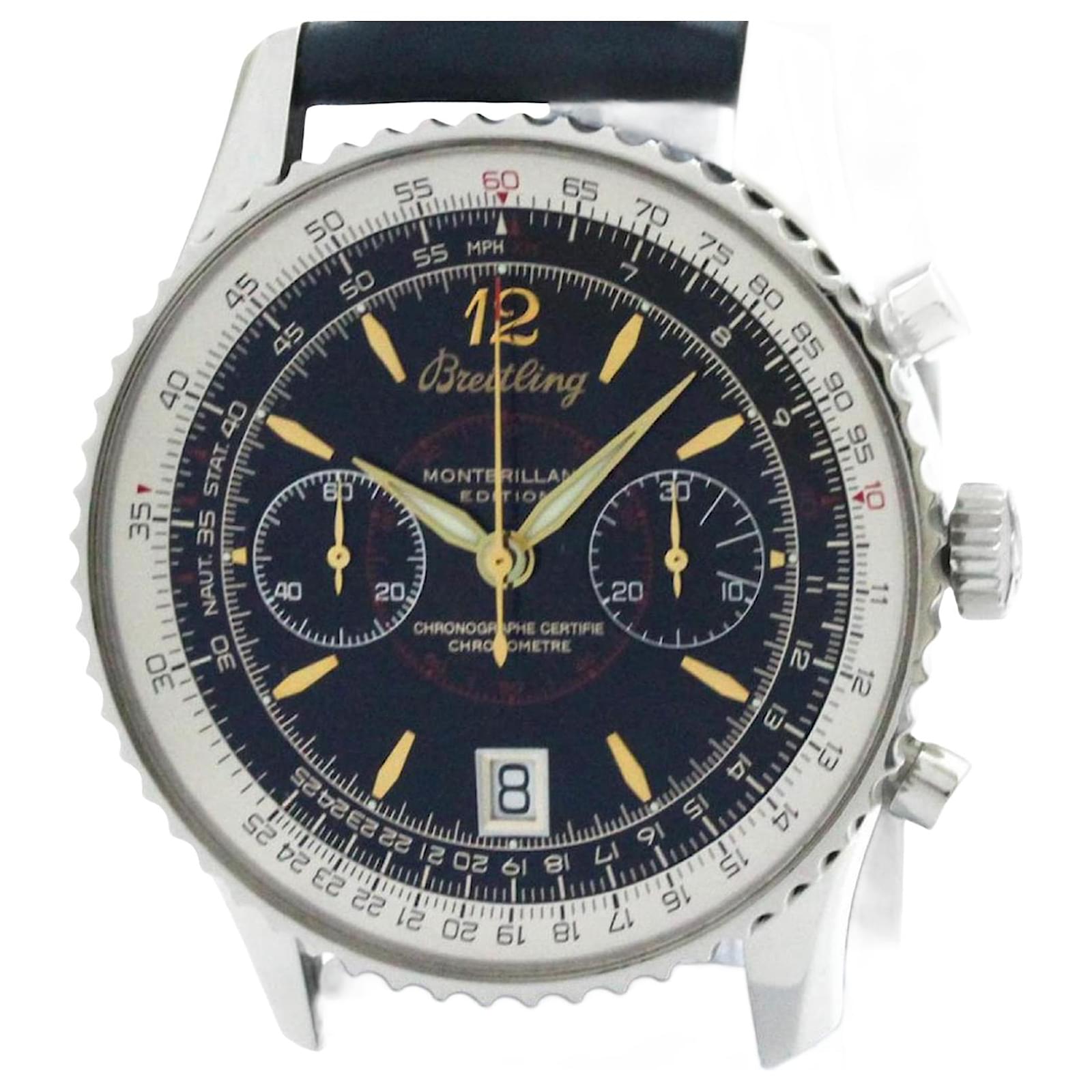 Breitling Navitimer Navy blue Steel ref.2062344 - Joli Closet