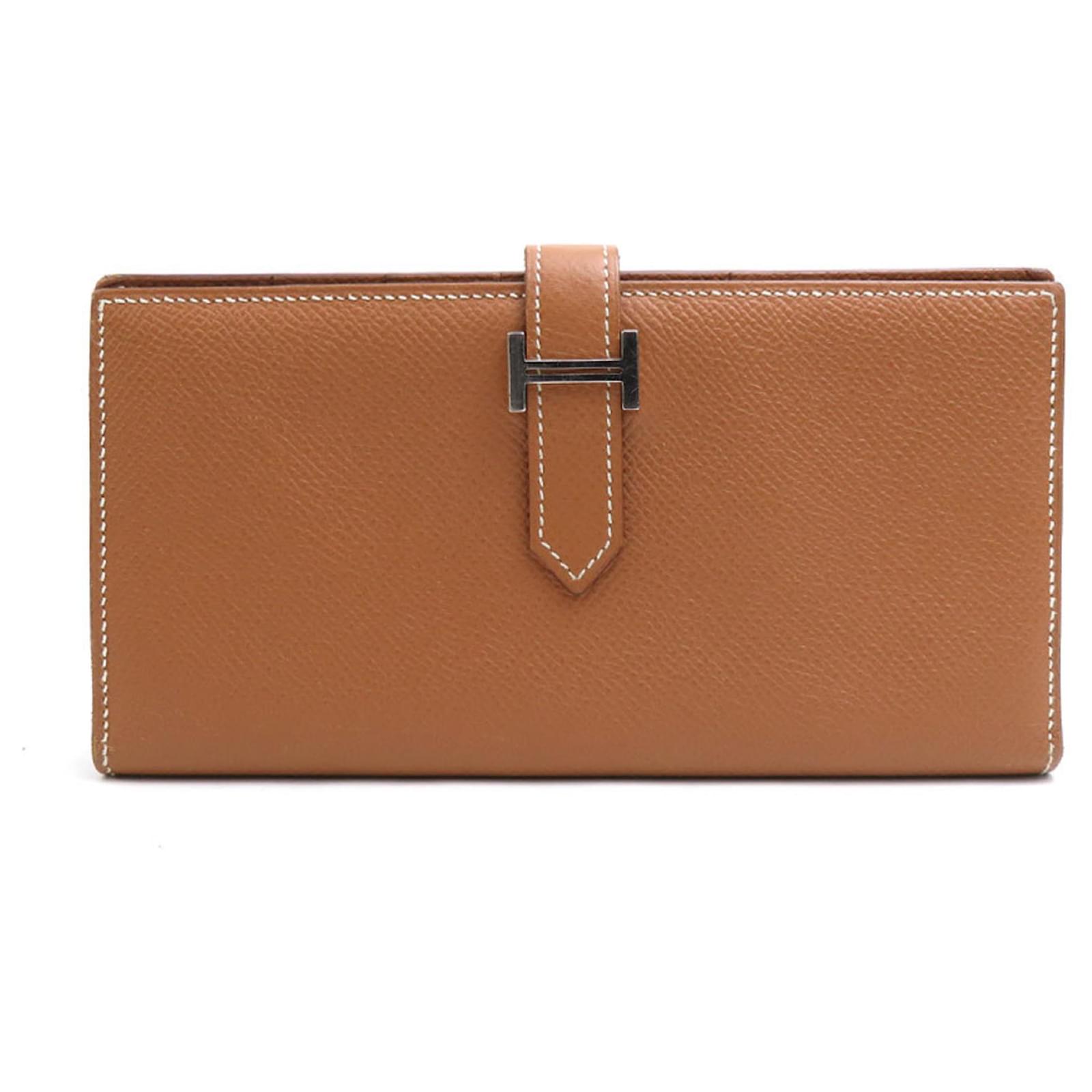 Hermès Hermes Bi-fold Long Wallet in Brown Leather ref.2062379 - Joli ...