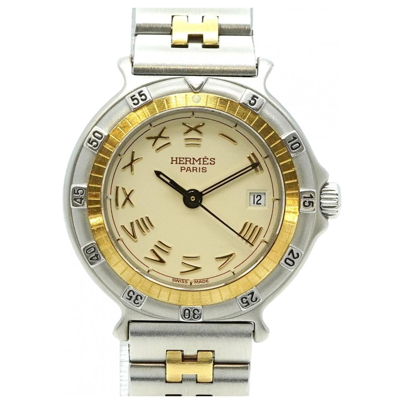 Hermès Hermes Captain Nemo Ivory Dial Watch for Women ref.2067189 ...