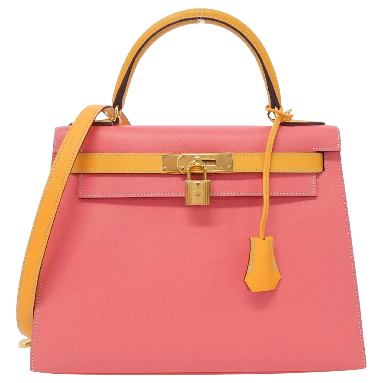 Hermès Kelly 28 Pink Leather ref.2070879 - Joli Closet