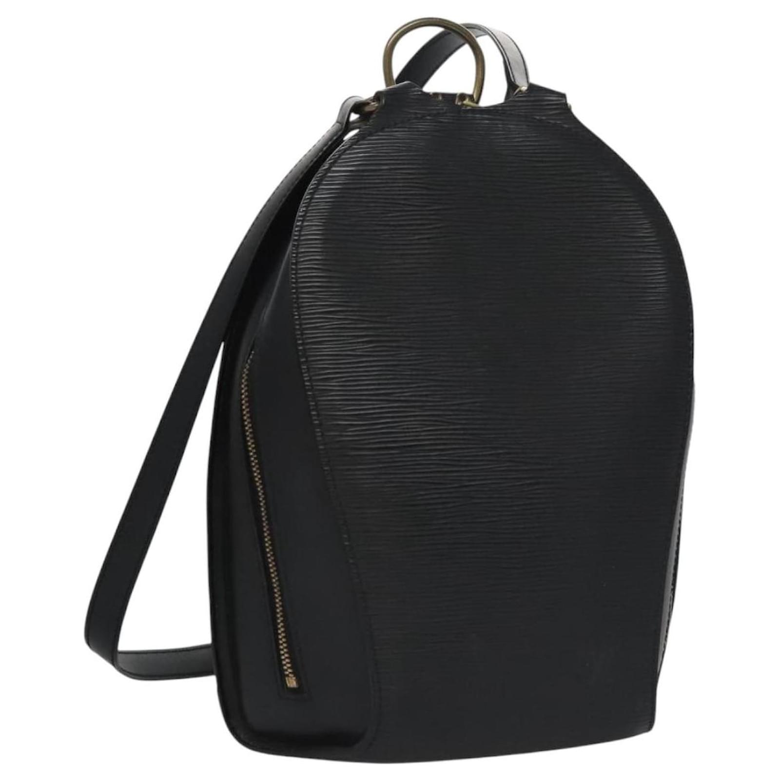 LOUIS VUITTON Epi Mabillon Backpack Black M52232 LV Auth 115718 Leather ...