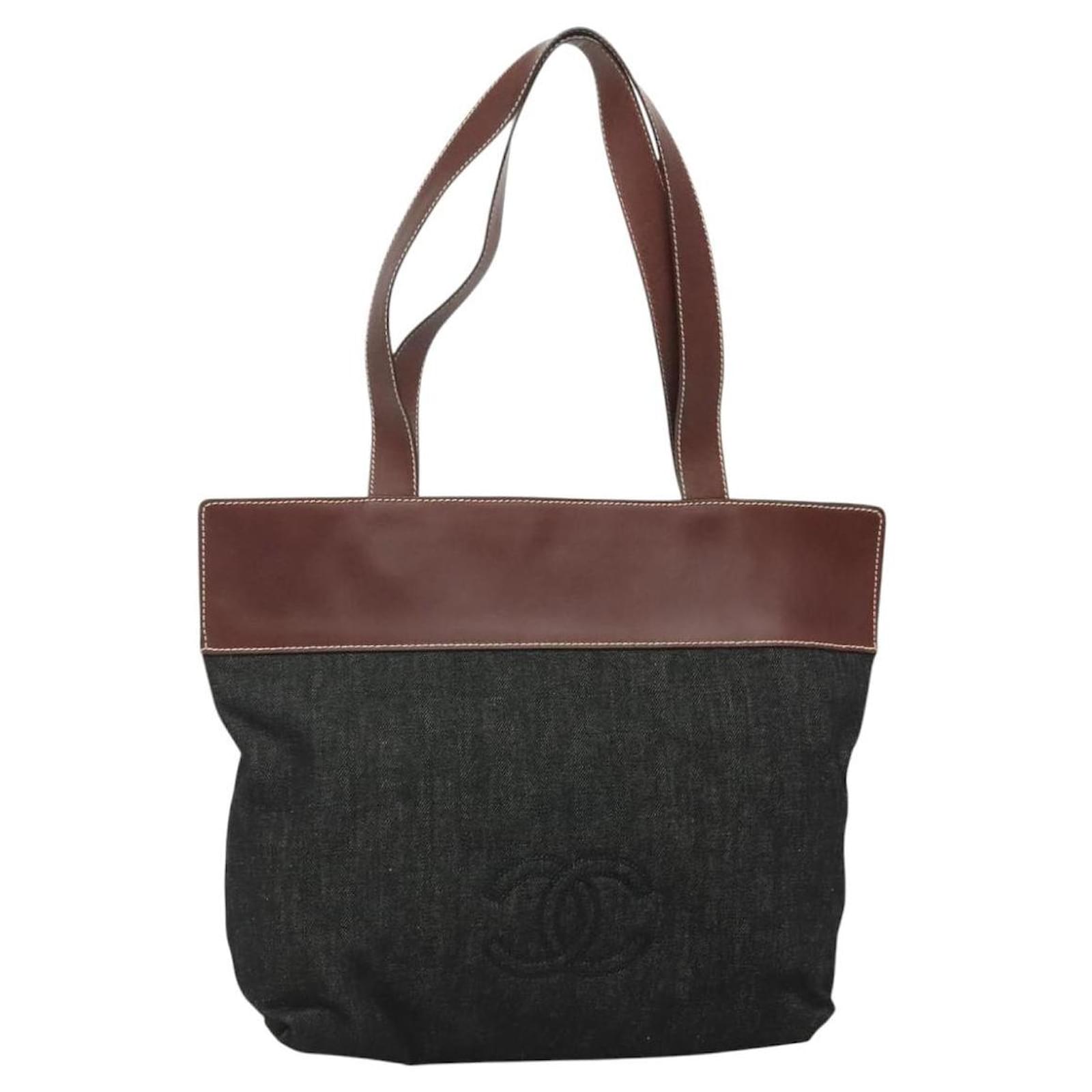 CHANEL COCO Mark Tote Bag Denim Black CC Auth yk17544 Cloth ref.2071260 ...