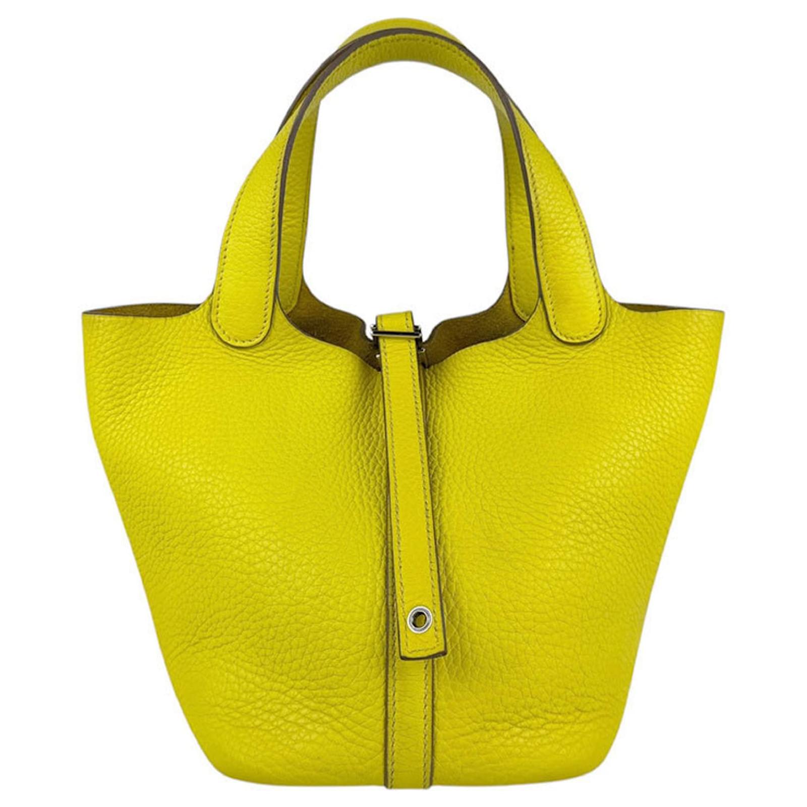 Hermès Picotin Yellow Leather ref.2075070 - Joli Closet