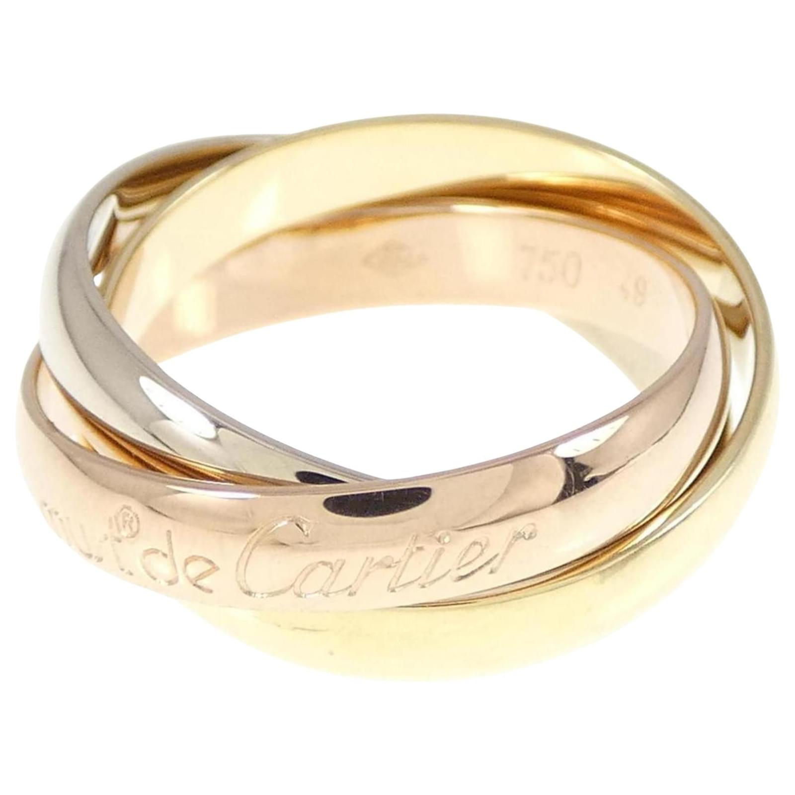 Cartier Trinity Golden White gold ref.2075646 - Joli Closet