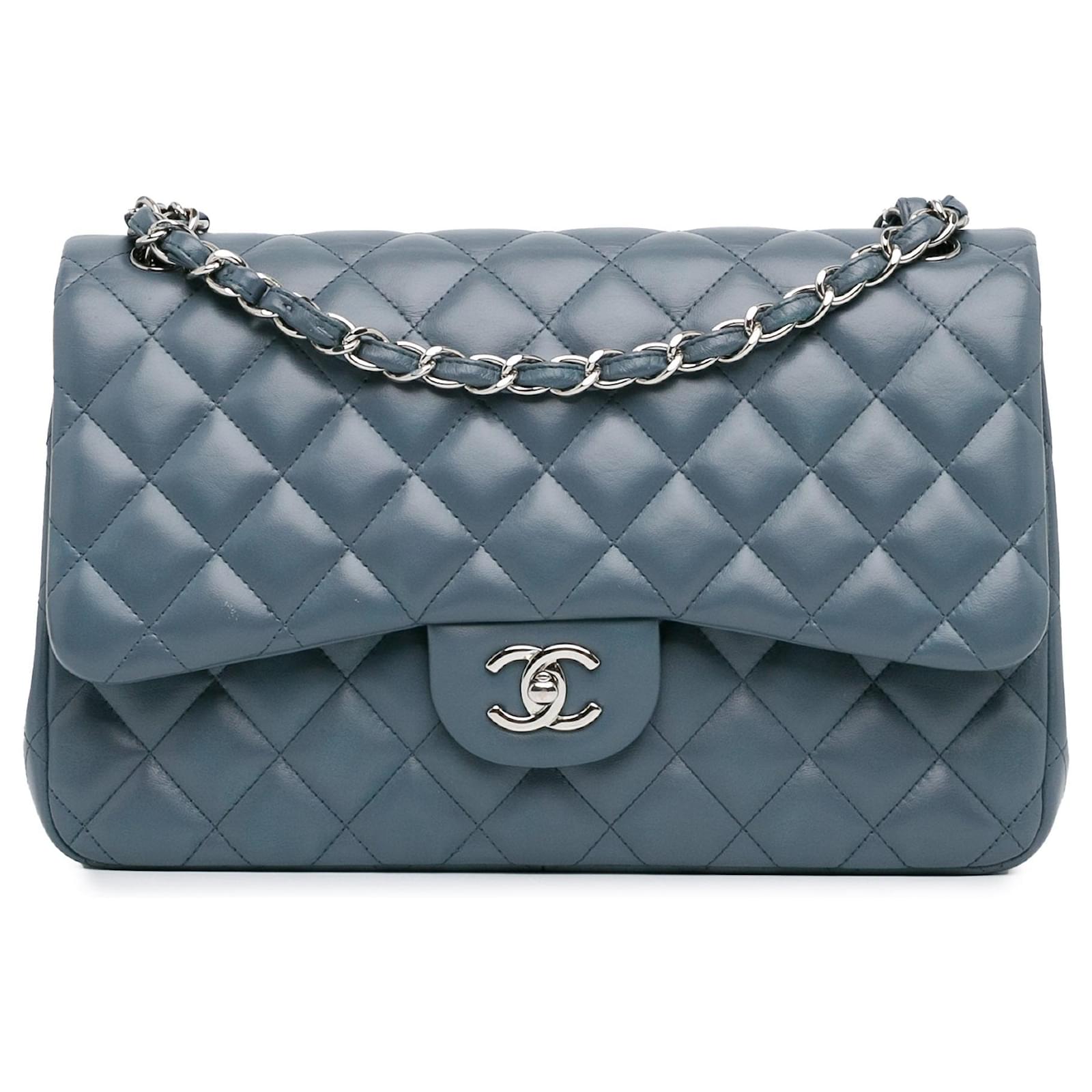 CHANEL Handbags T. Leather Blue ref.2076274 - Joli Closet