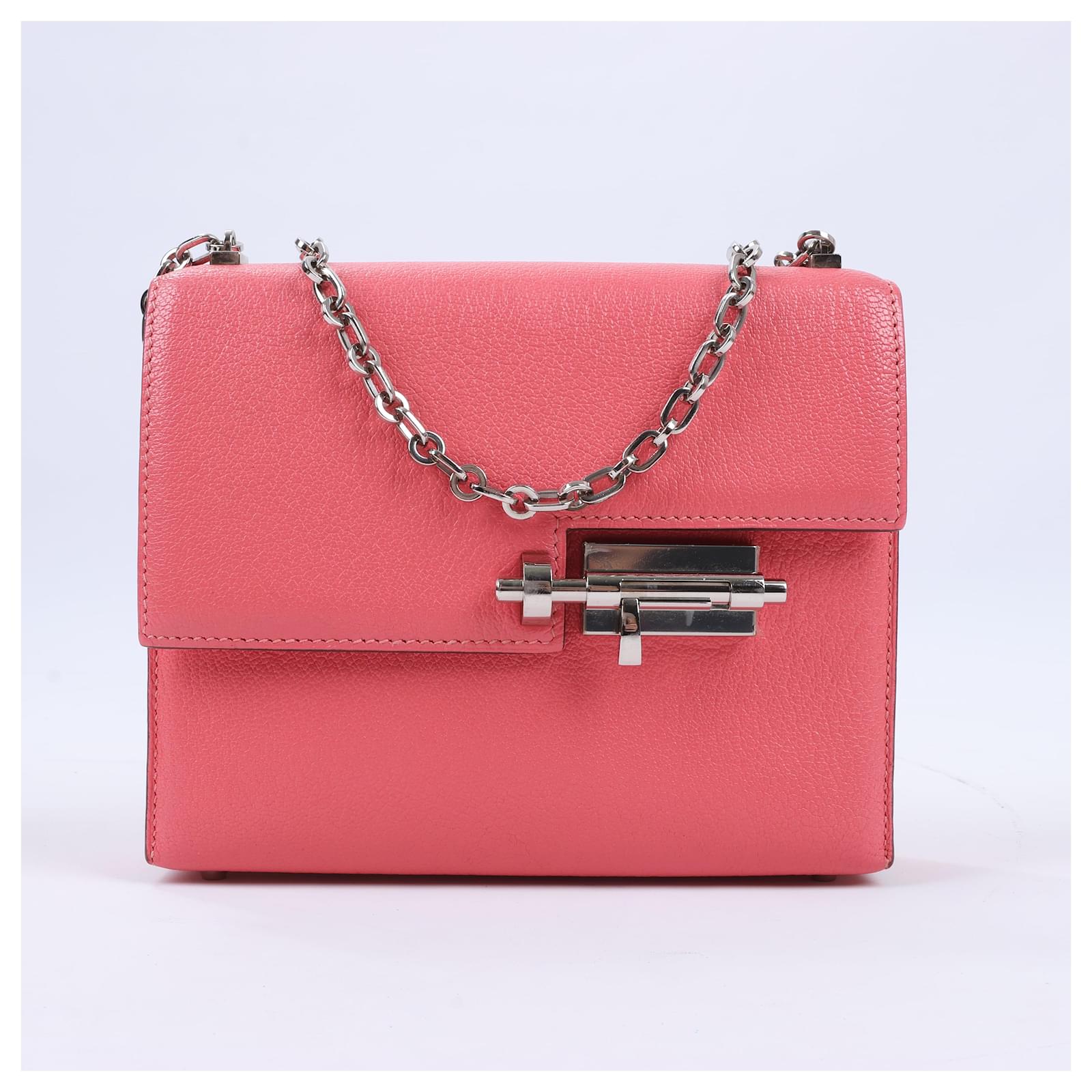 Hermès HERMES Verrou Chain Mini Chèvre Mysore Rose Ete Shoulder Bag ...