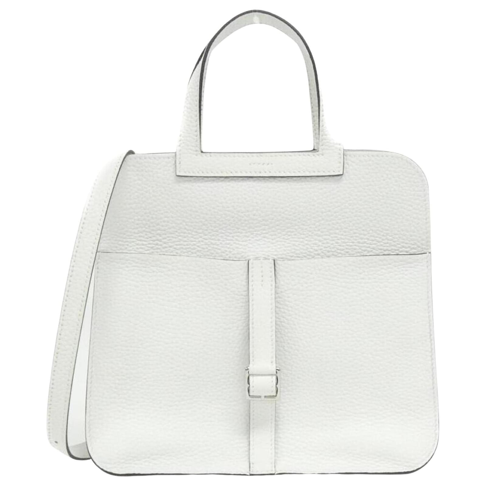 Hermès Halzan White Leather ref.JC2080354 (Sold) - Joli Closet
