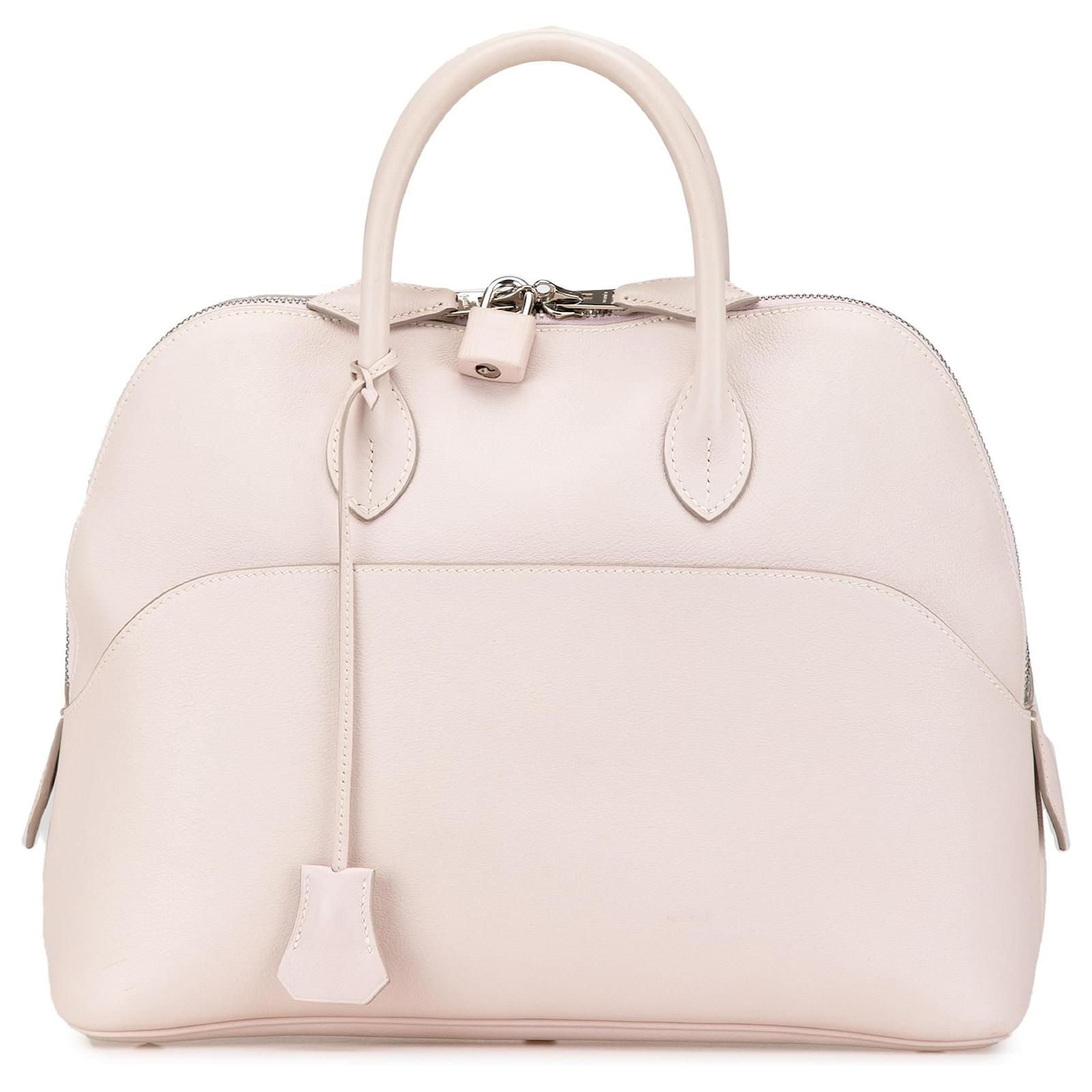 Hermès Pink Swift Web Bolide 31 Leather Pony-style calfskin ref.2081400 ...