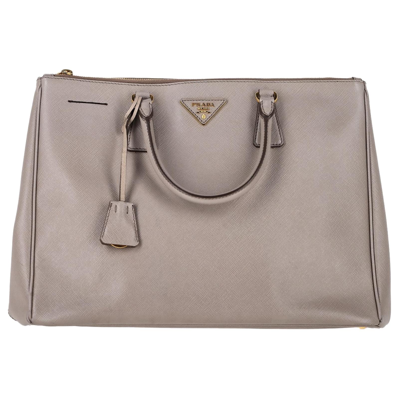 Prada Lux Large Tote in Grey Saffiano Leather ref.2082273 - Joli Closet