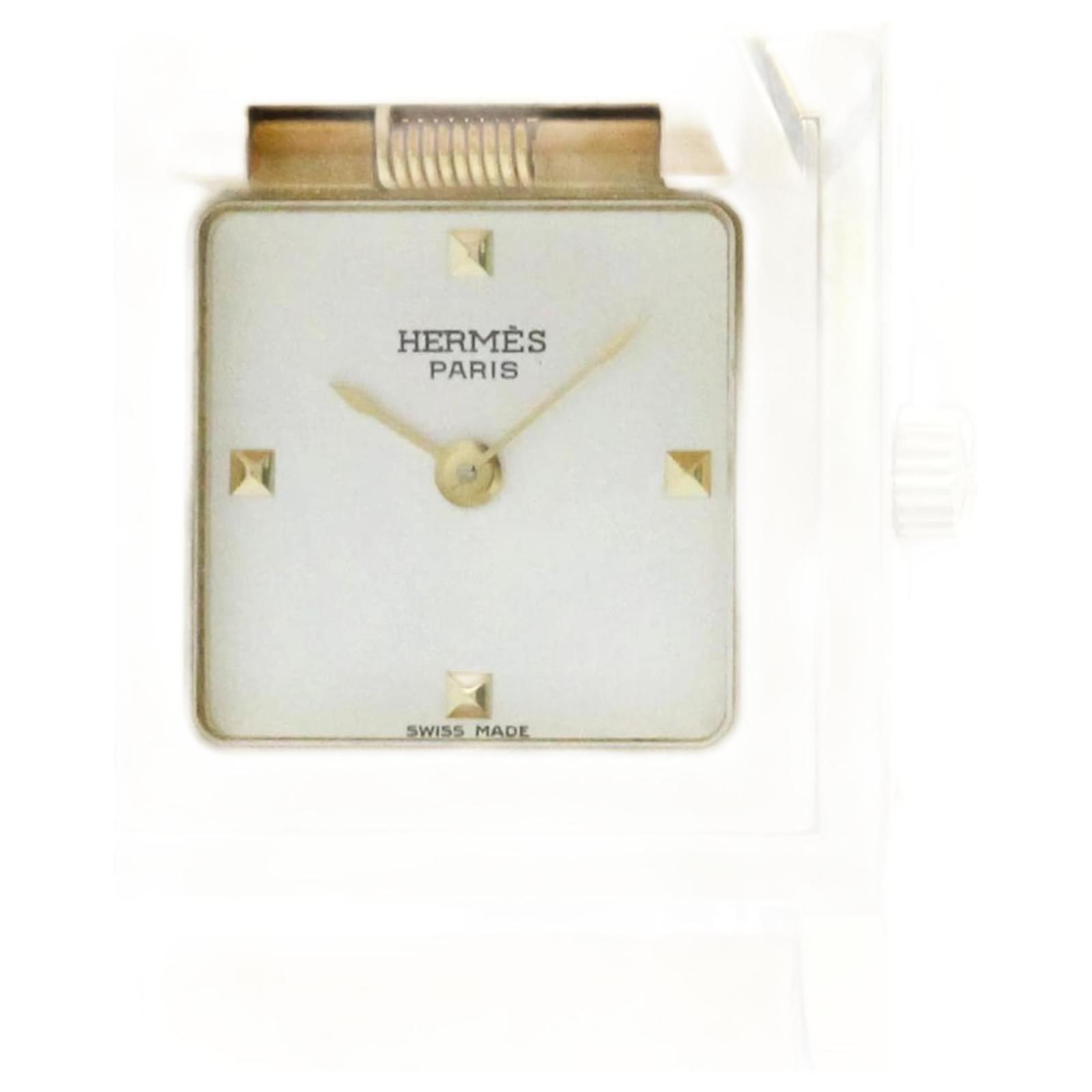 Hermès Hermes Medor Gold Plated Leather Quartz Ladies Watch ref.2082803 ...