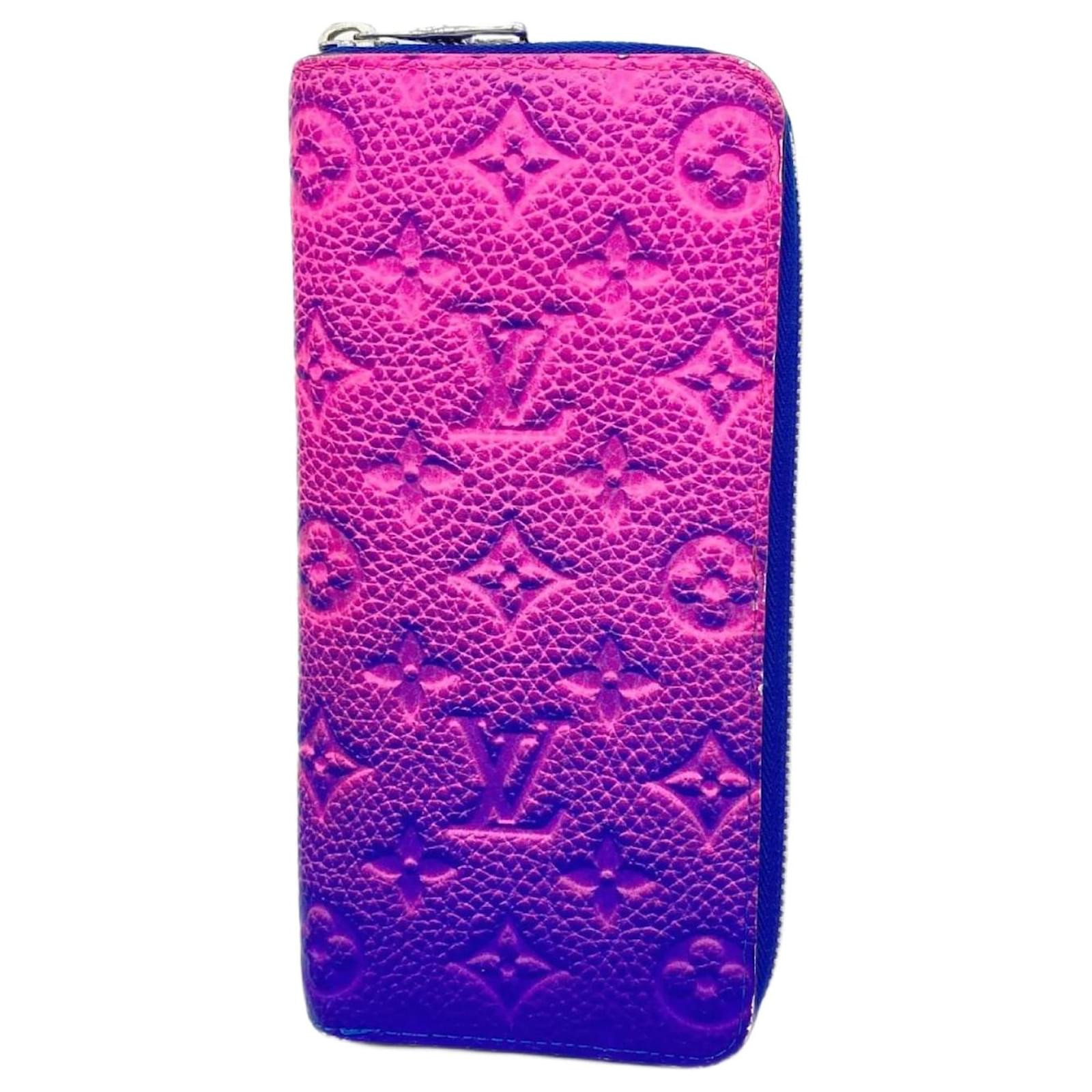 Louis Vuitton Long Wallet in Blue and Rose Brown ref.2083707 - Joli Closet