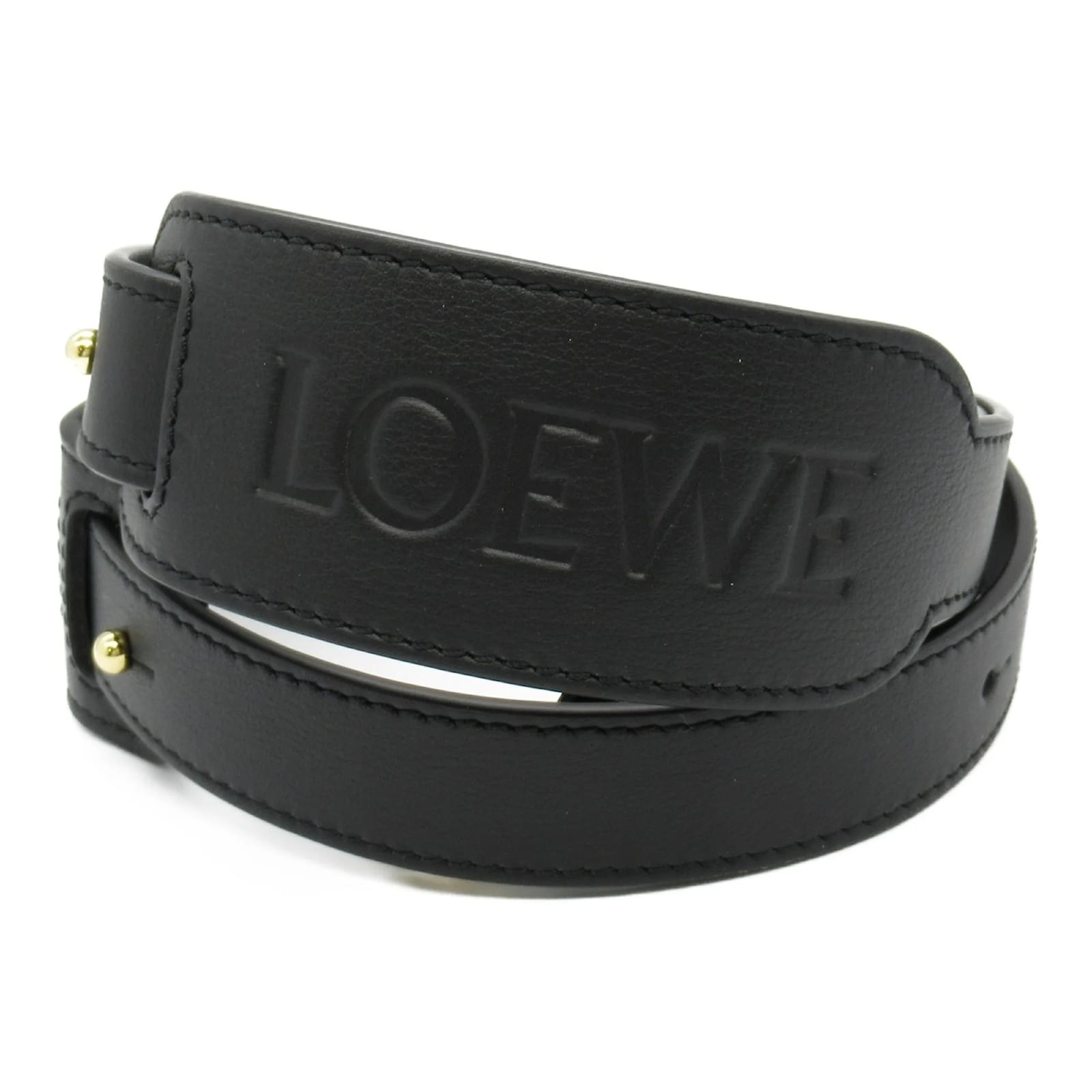 Loewe Black Leather Shoulder Strap ref.2085767 - Joli Closet