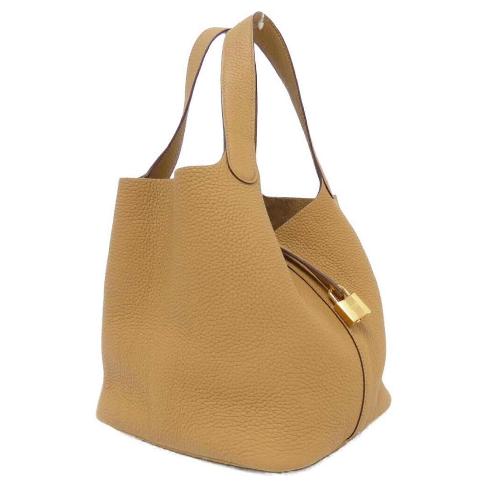 Hermès Picotin lock Beige Leather ref.2089875 - Joli Closet