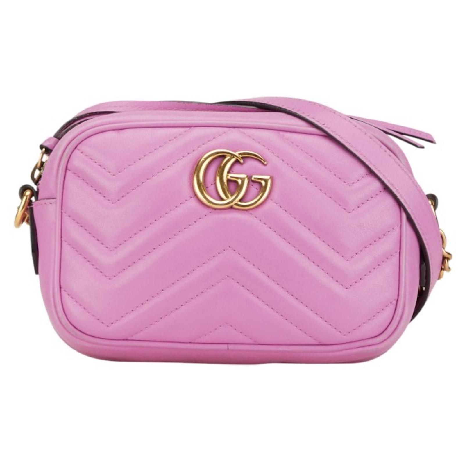 Gucci GG Marmont Pink Leather ref.2091049 - Joli Closet