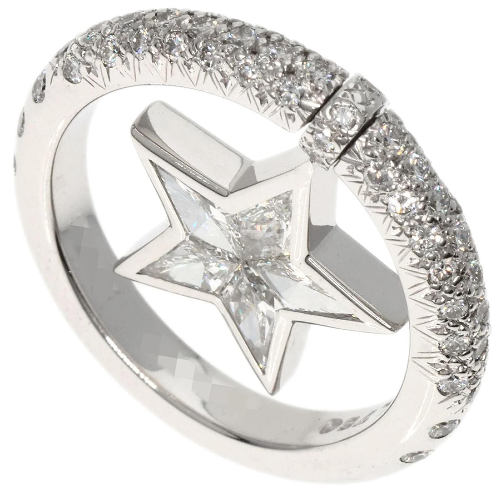 Chanel Comet Diamond Ring in 18K White Gold ref.2092745 - Joli Closet