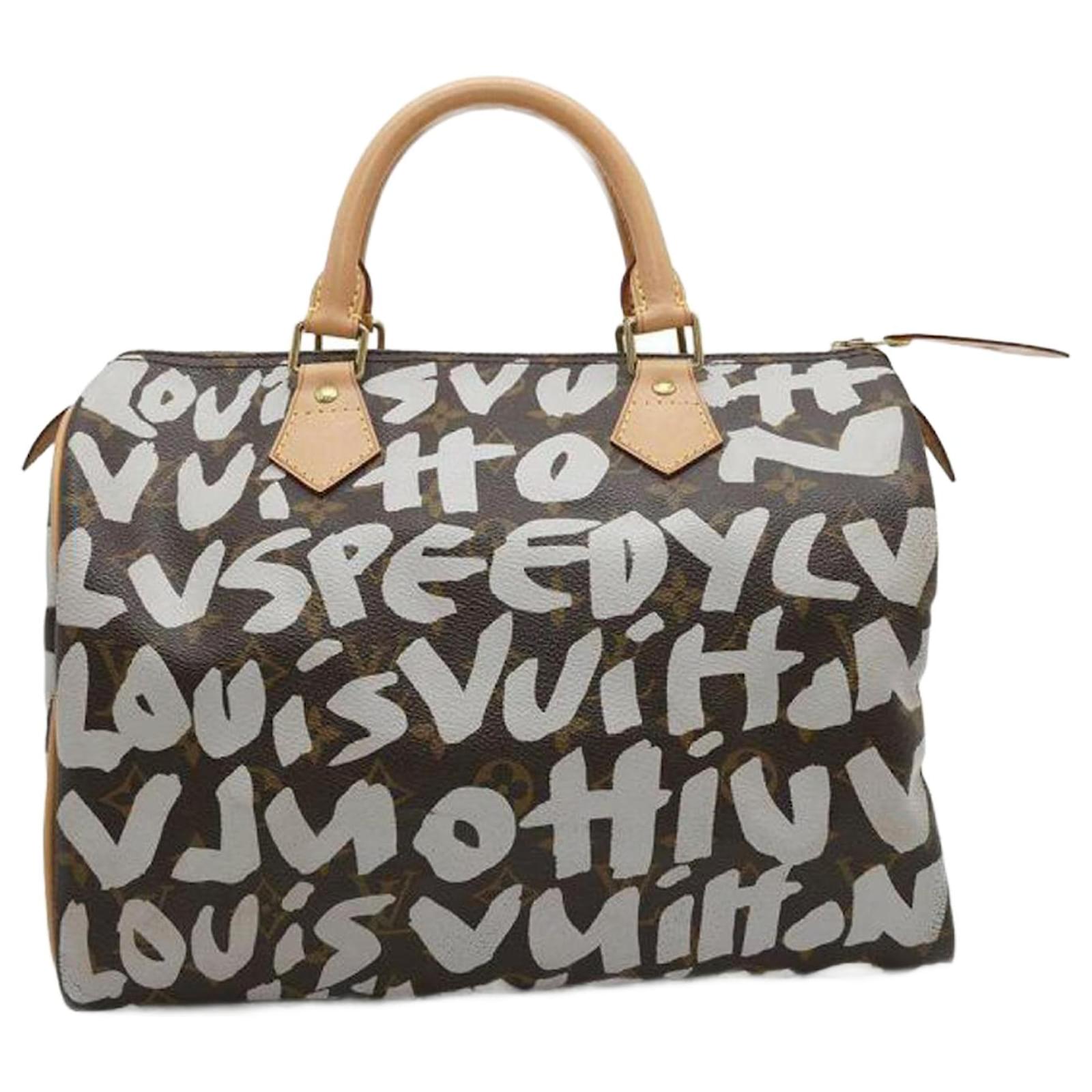 Louis Vuitton Brown Stephen Sprouse Monogram Graffiti Speedy 30 Leather ...