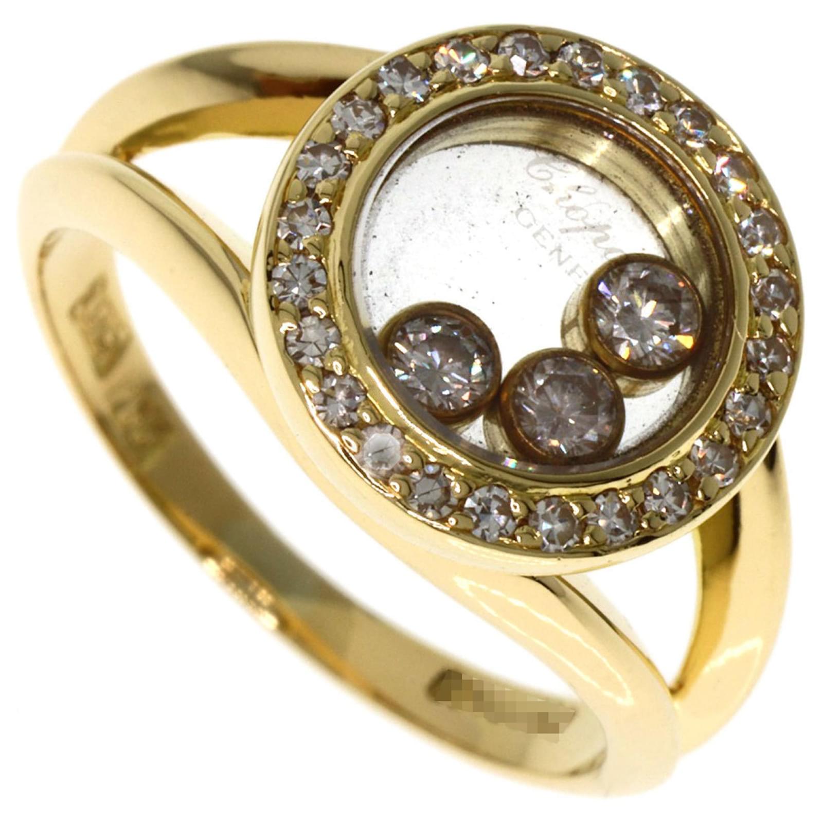 Chopard Happy Diamond Ring in 18K Yellow Gold ref.2094724 - Joli Closet