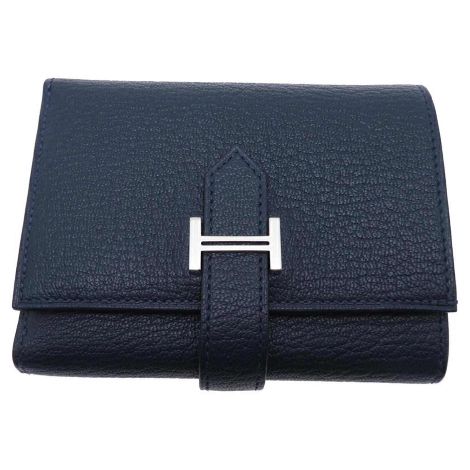 Hermès Hermes W Stamp 2024 Bearn Combination Women's Tri-fold Wallet ...