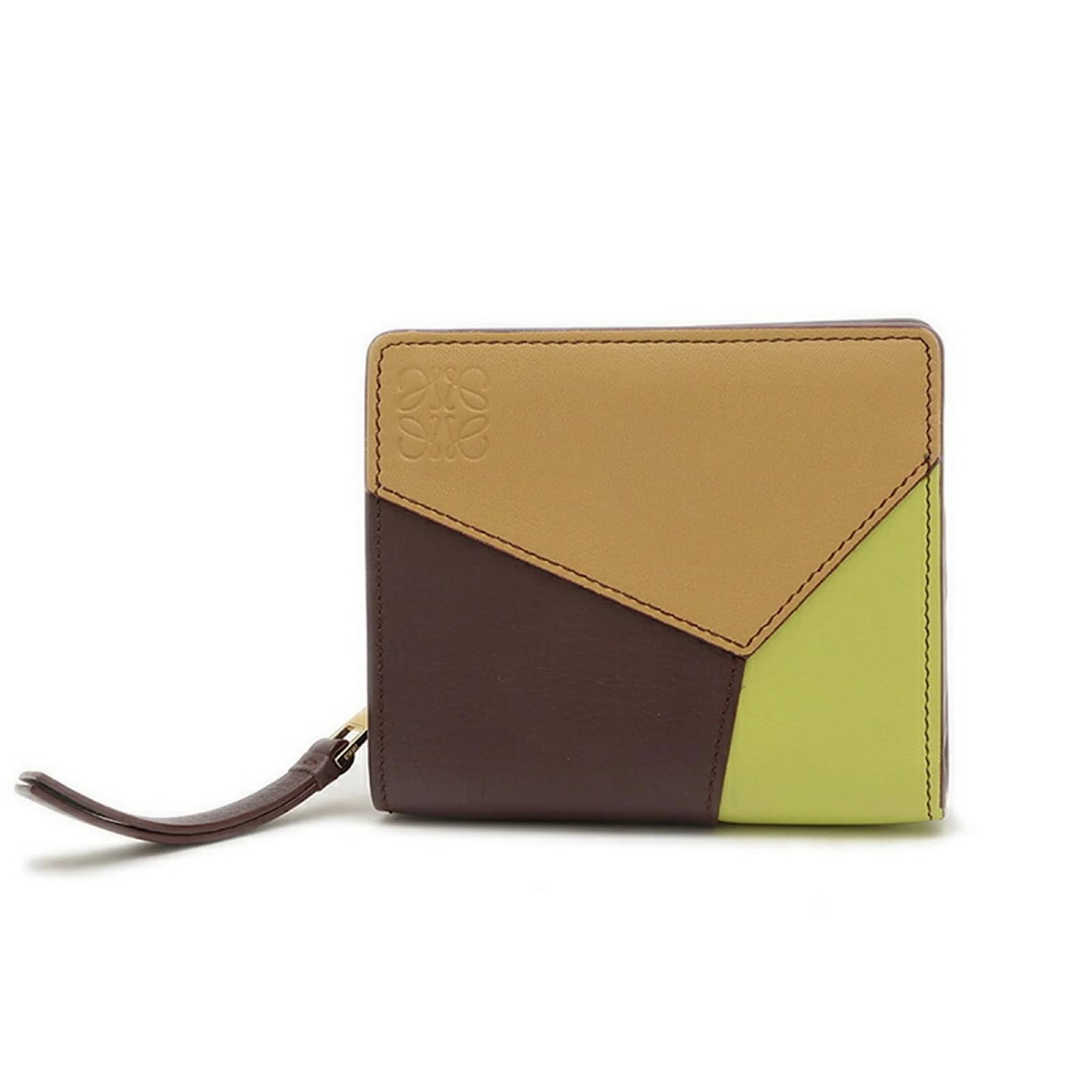 Loewe Puzzle Compact Zip Wallet Multiple colors Leather ref.2097669 ...