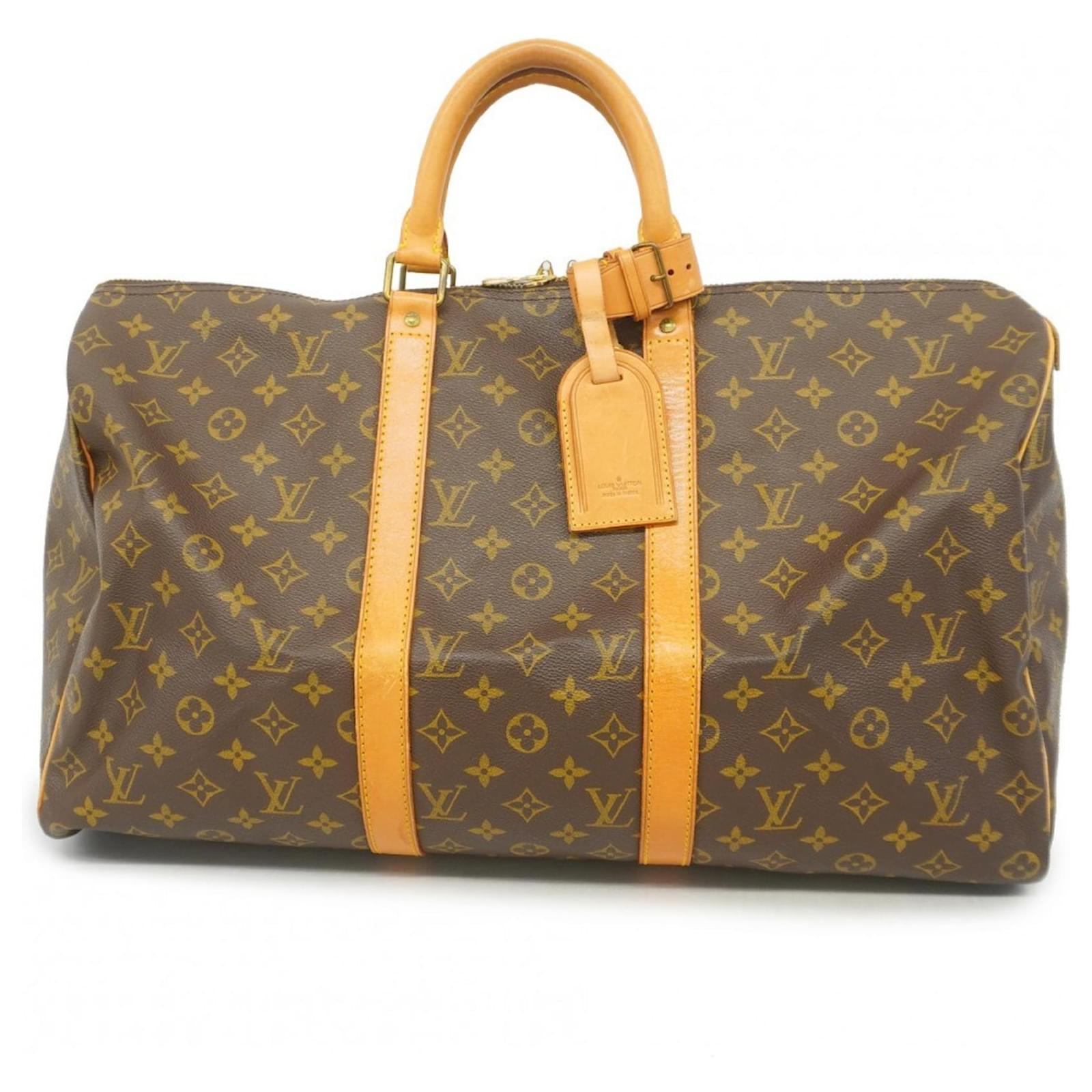 Louis Vuitton Boston Bag Monogram Keepall 50 Brown ref.2098587 - Joli ...