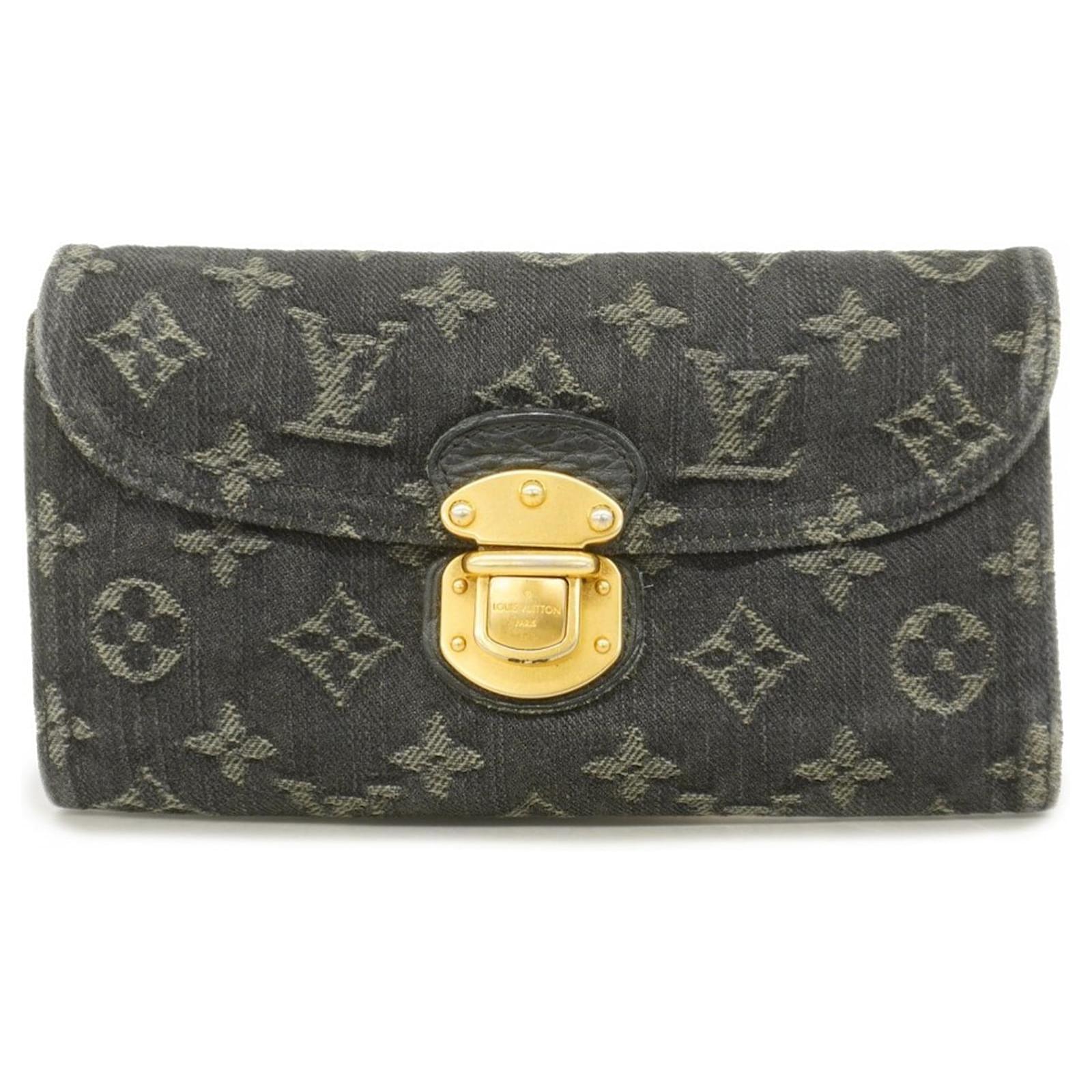 Louis Vuitton Tri-fold Long Wallet Black ref.2098598 - Joli Closet