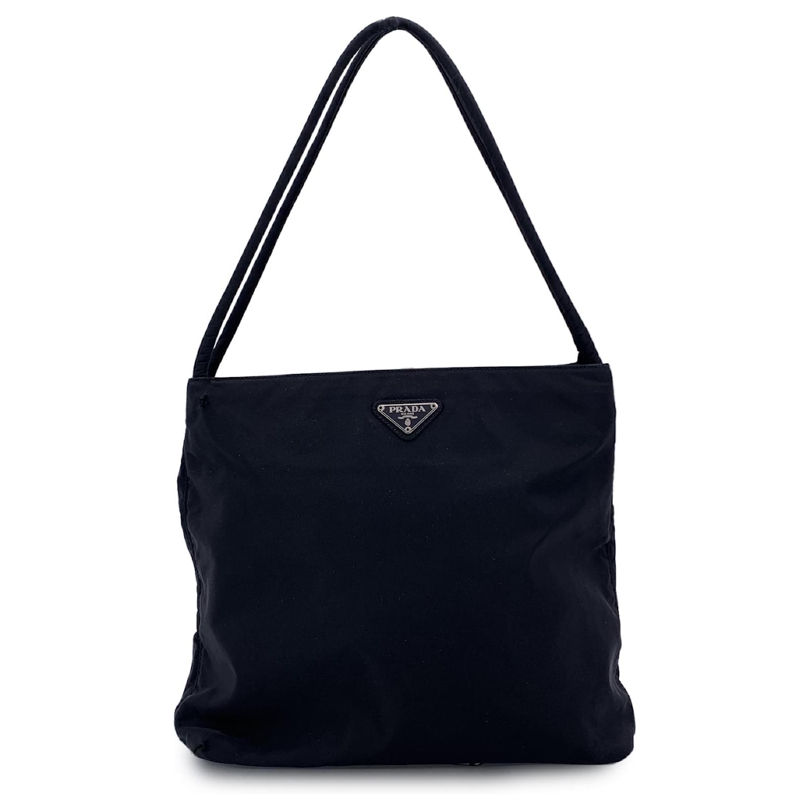 Prada Cloth Tote Bag Tessuto Black Cotton ref.2098801 - Joli Closet