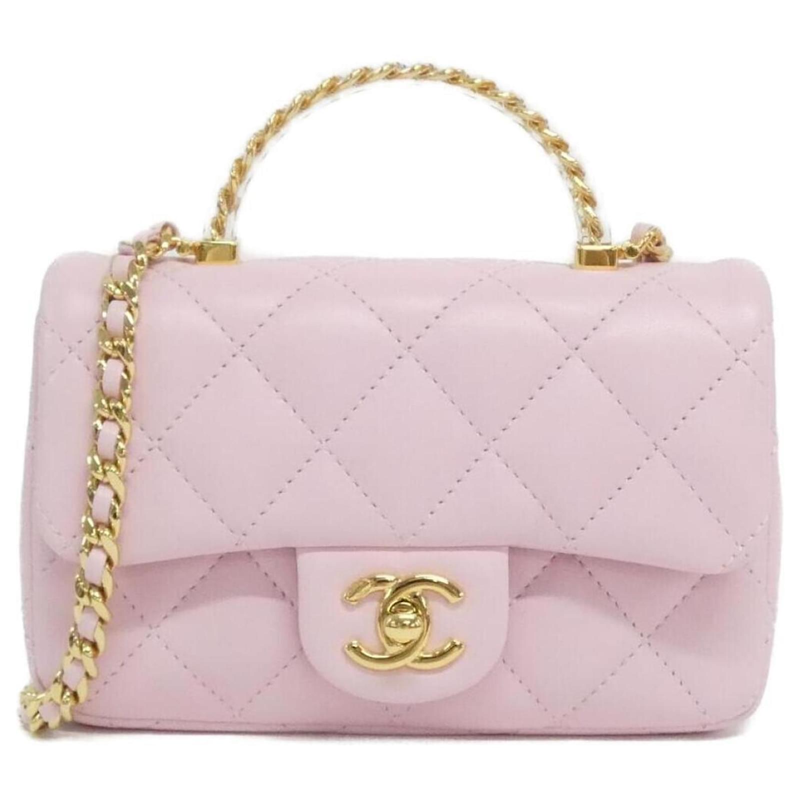 Chanel AS4847 Handbag Pink Leather ref.2101159 - Joli Closet