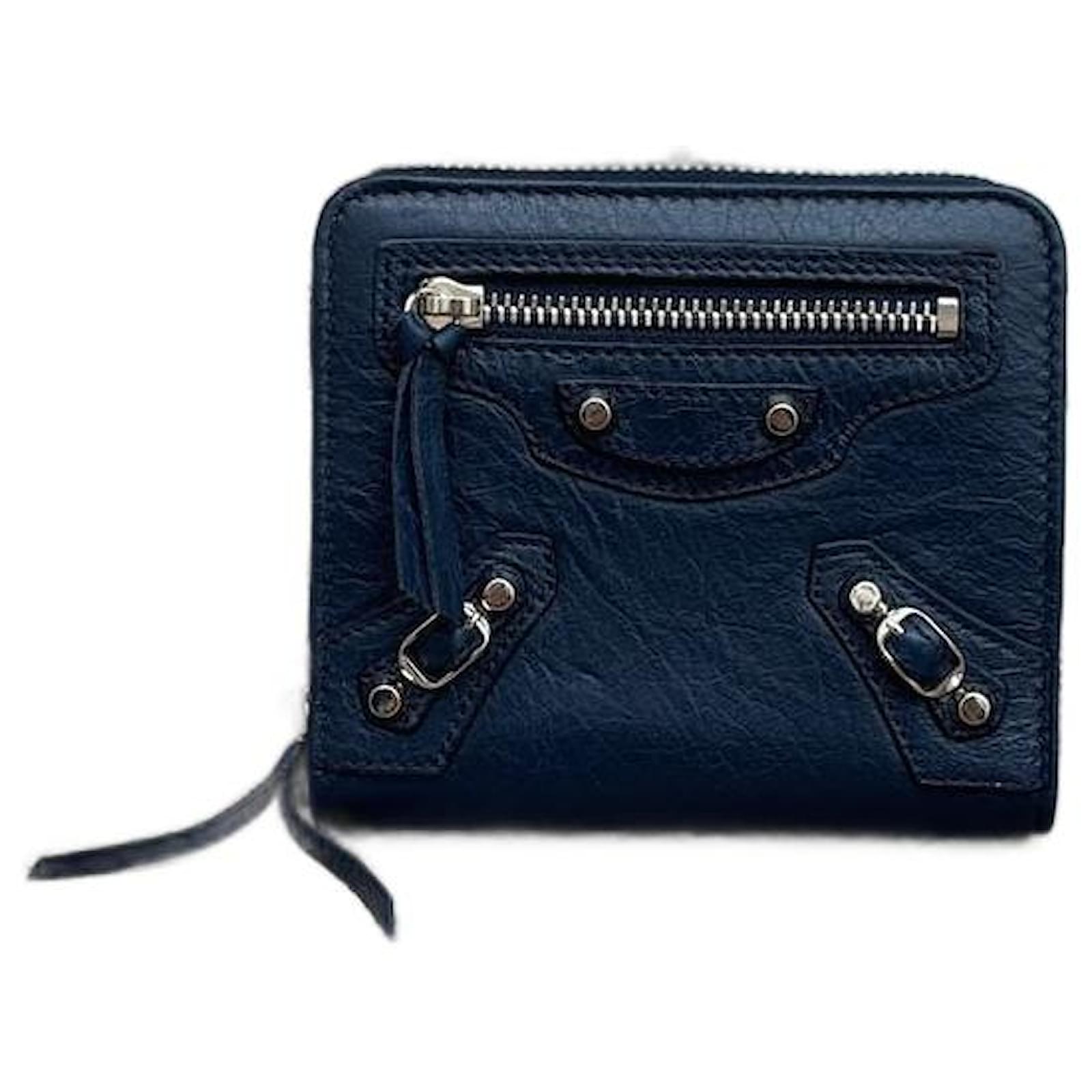 BALENCIAGA Wallets T. Leather Blue ref.2102442 - Joli Closet