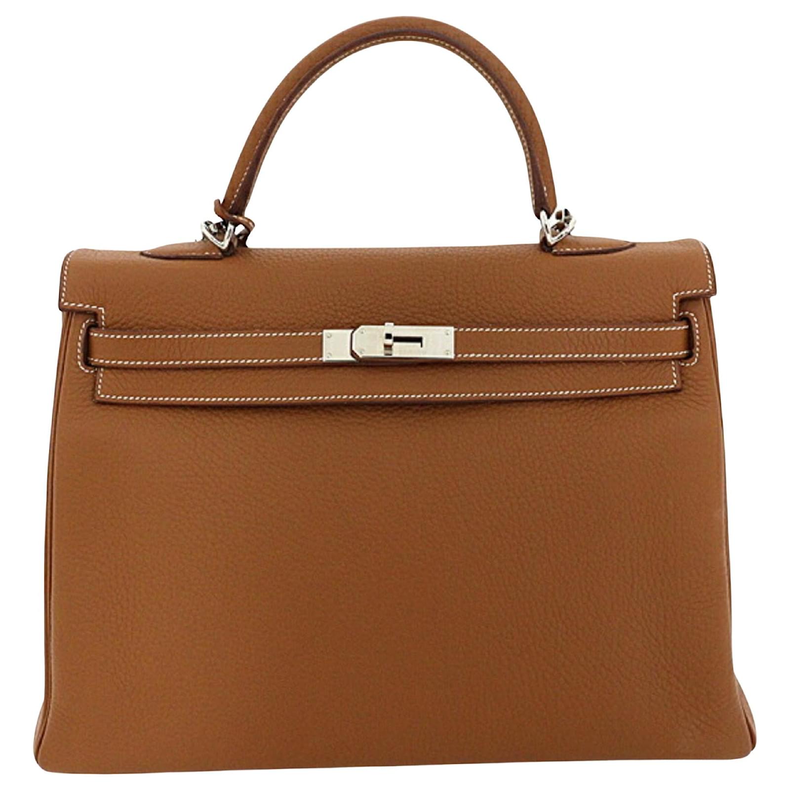 Hermès Kelly 35 Brown Leather ref.2102715 - Joli Closet