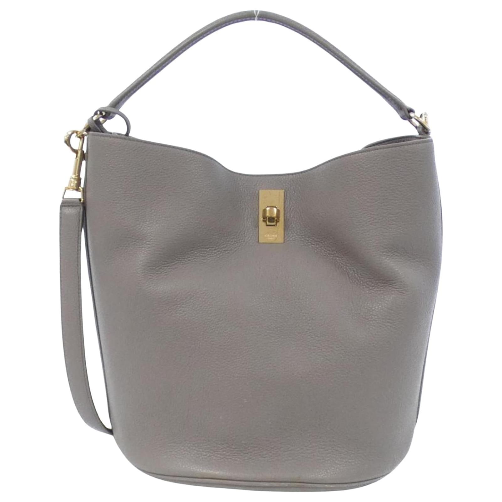 Céline Bucket 16 Brown Leather ref.2102877 - Joli Closet