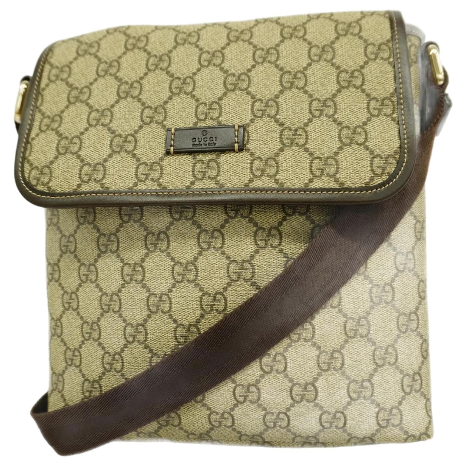 Gucci Shoulder Bag GG Supreme Brown Plastic ref.2104051 - Joli Closet