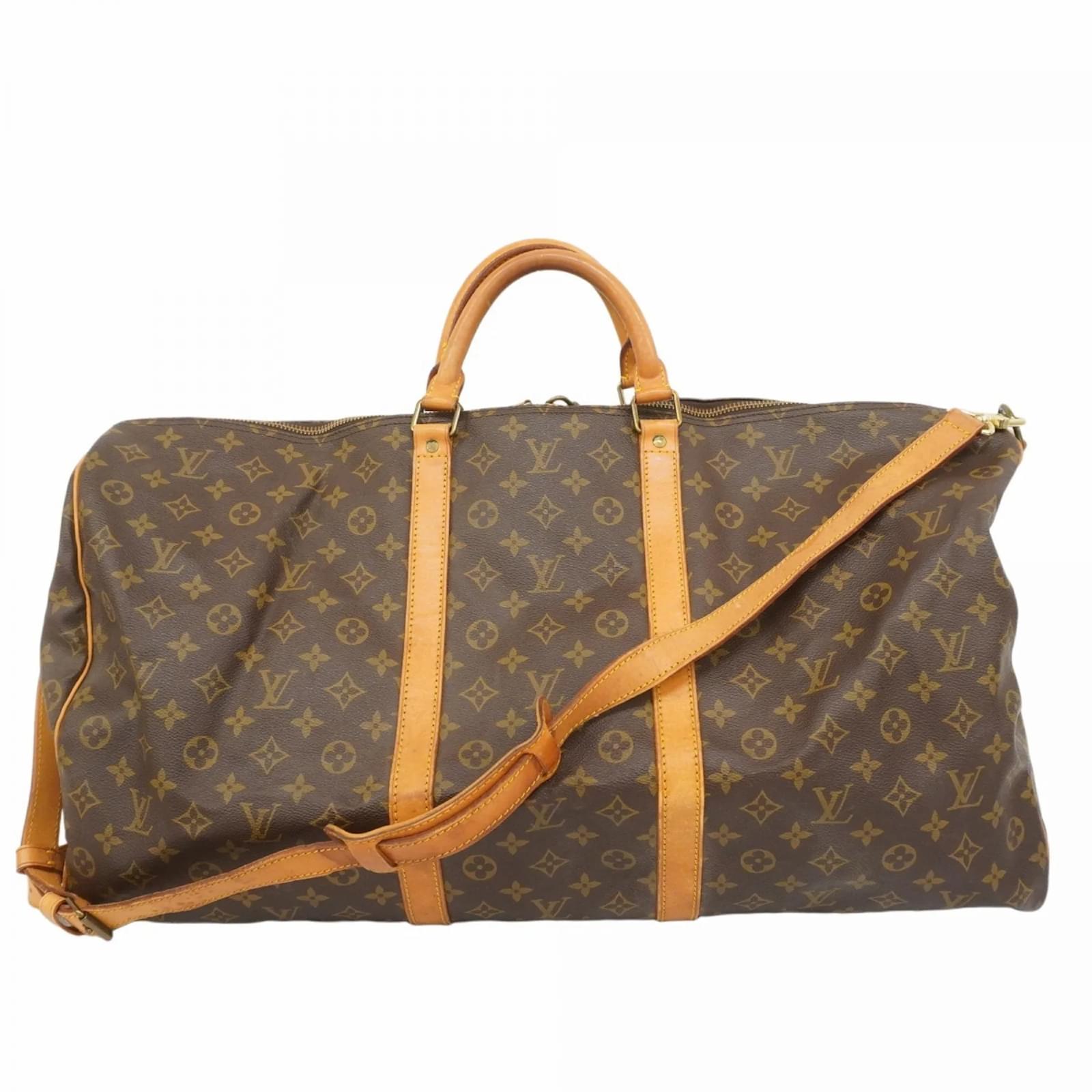 Louis Vuitton Boston Bag Monogram Keepall Bandouliere 60 Brown ref.2104611 - Joli Closet