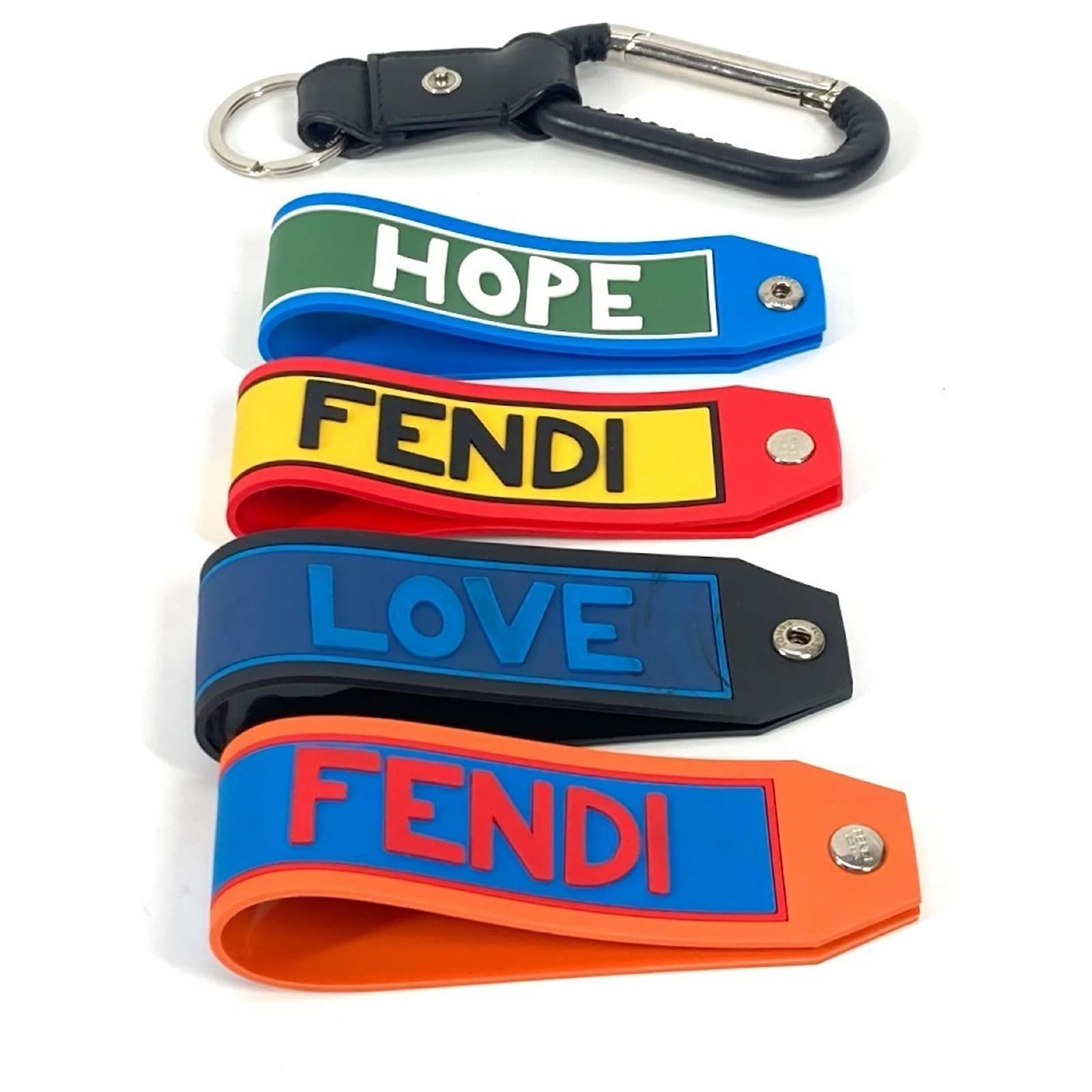 Fendi Logo Bag Charm Multiple colors Rubber ref.2106094 - Joli Closet