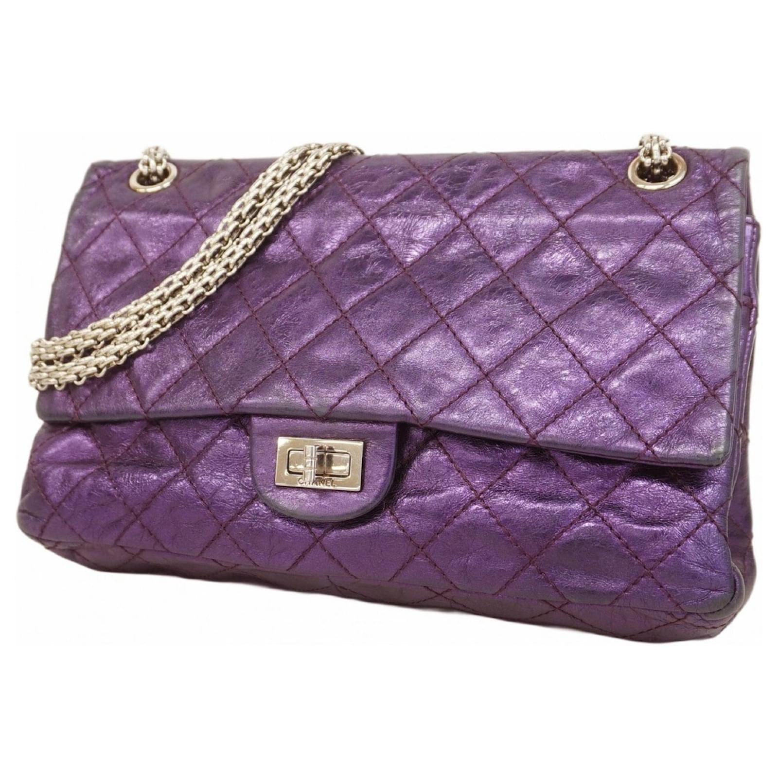 Chanel 2,55 Purple Leather ref.2107019 - Joli Closet