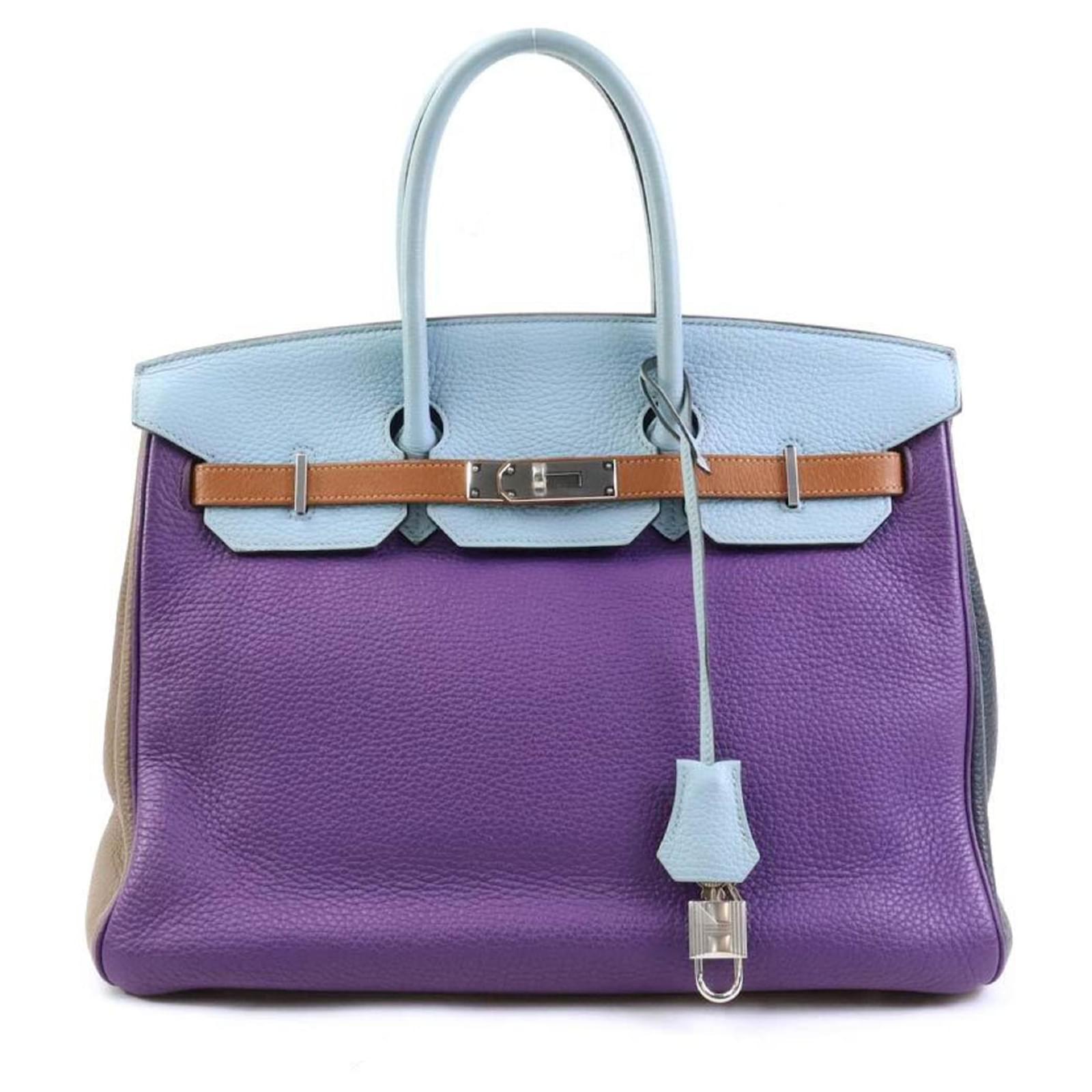 Hermès Birkin 30 Purple Leather ref.2107154 - Joli Closet